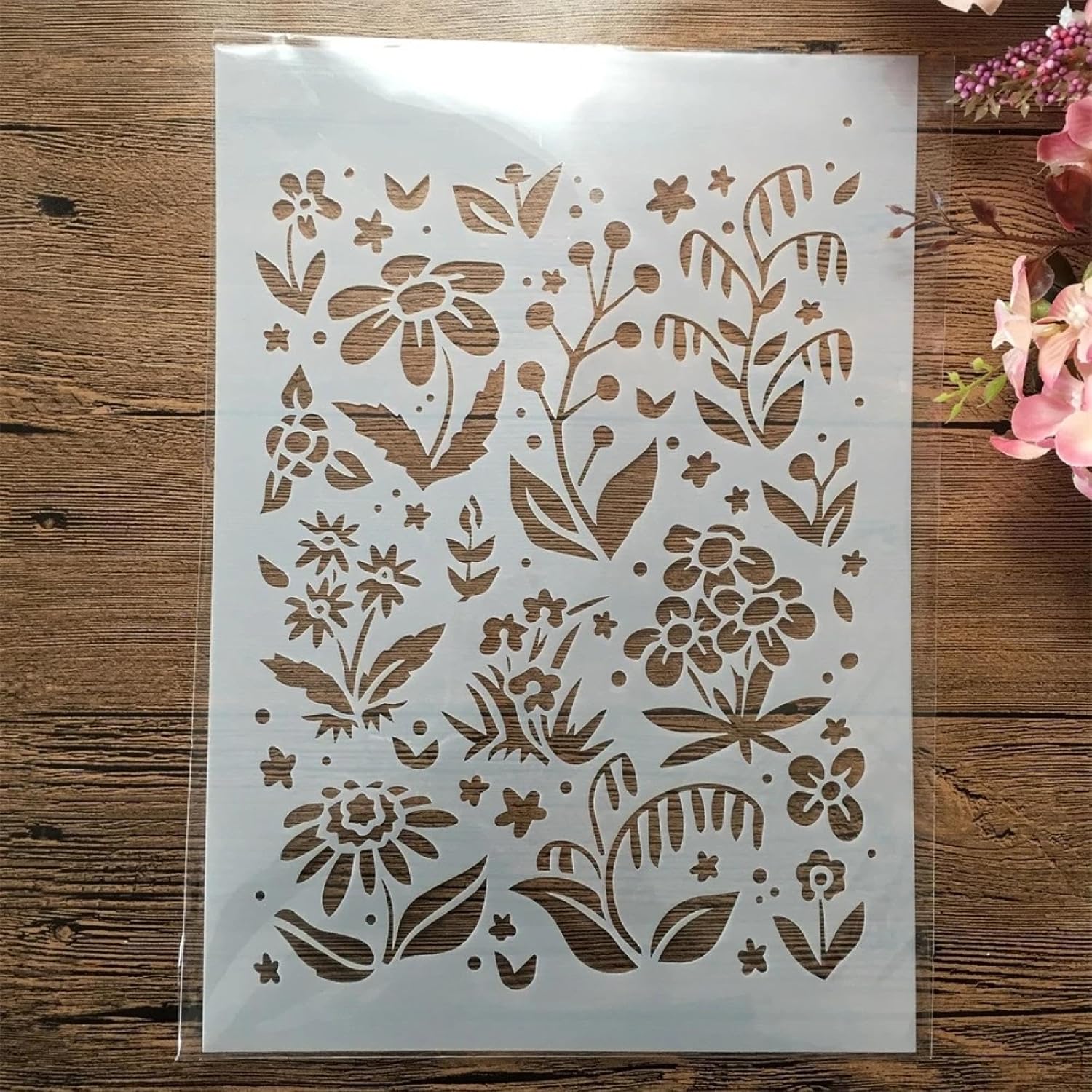 Amazon.com: Stencils for Painting on Wood,A4 29cm Butterfly Ink Spot ...
