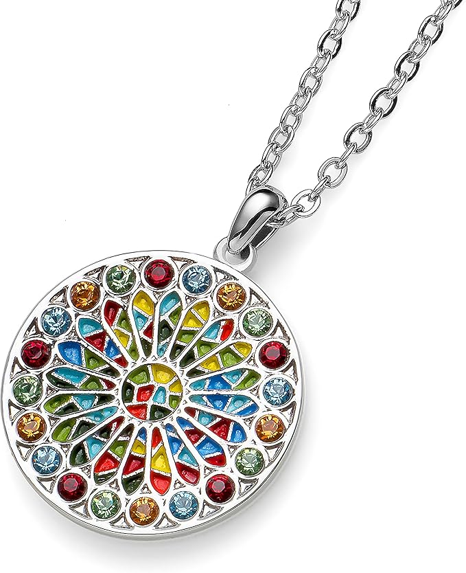 Oliver Weber Collection Necklaces for Women - Rhodium-Plated Cross ...