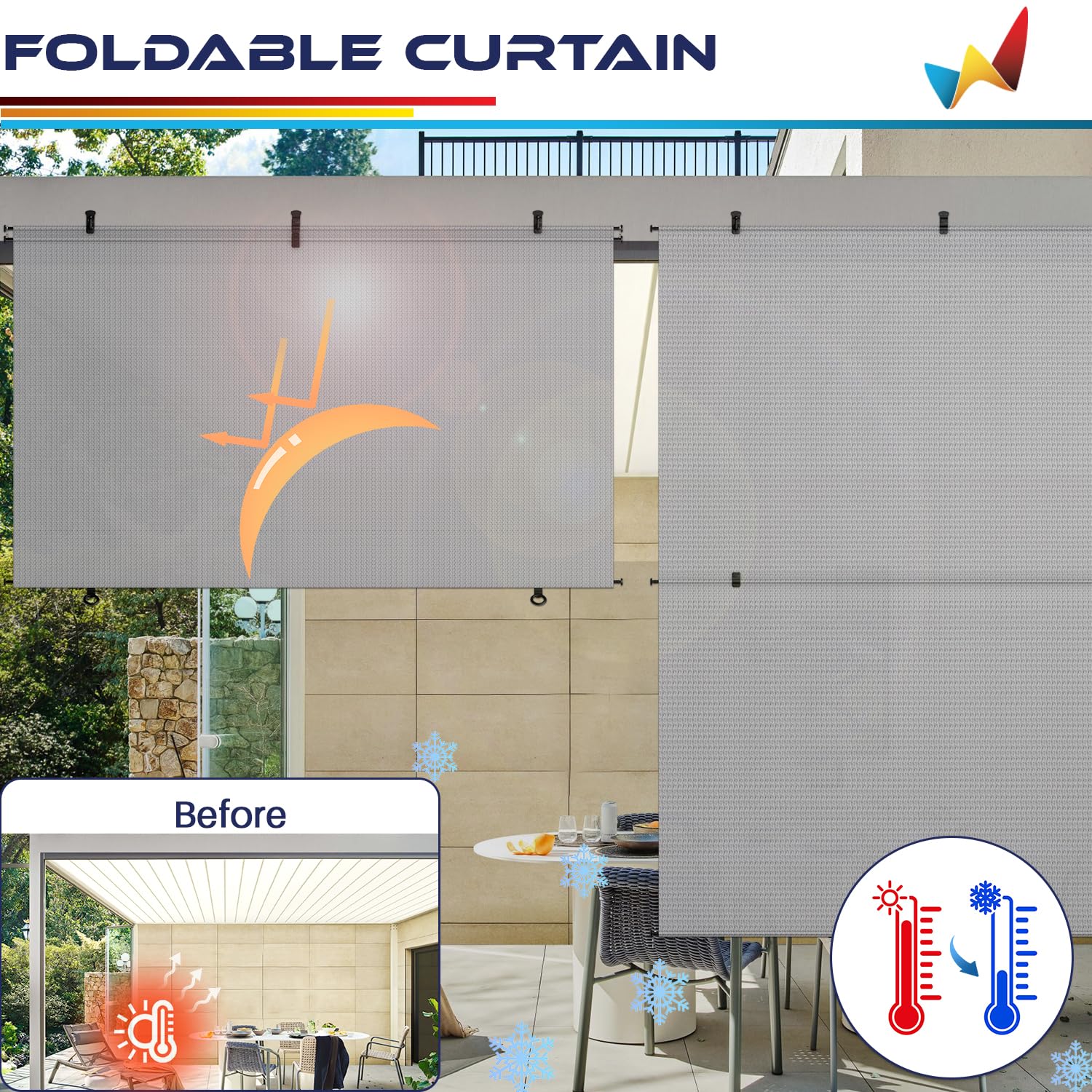 Snapklik.com : Windscreen4less 7W X 6H Sun Shade Curtain Foldable Shade ...