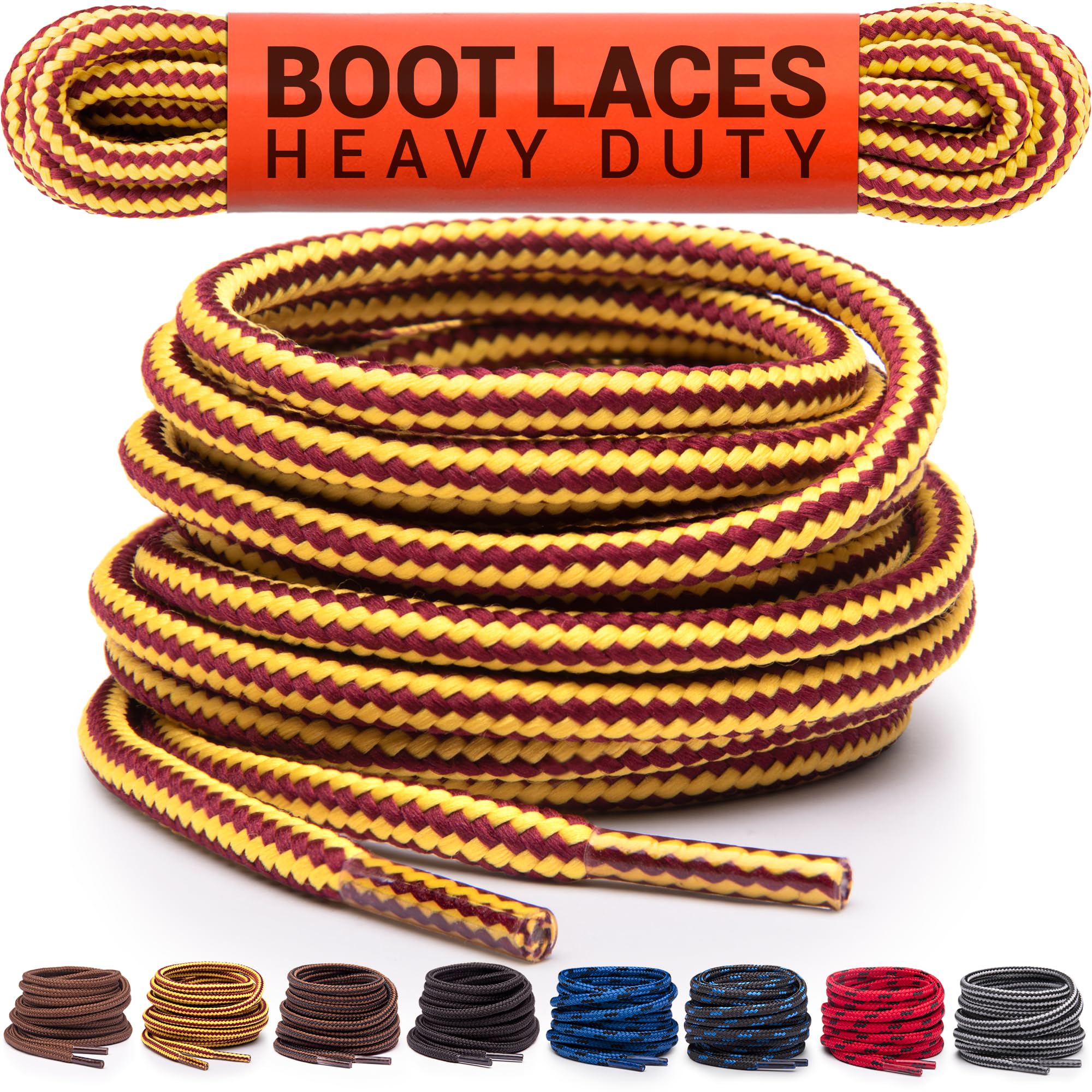 Snapklik.com : Miscly Round Boot Laces 1 Pair Heavy Duty And Durable ...