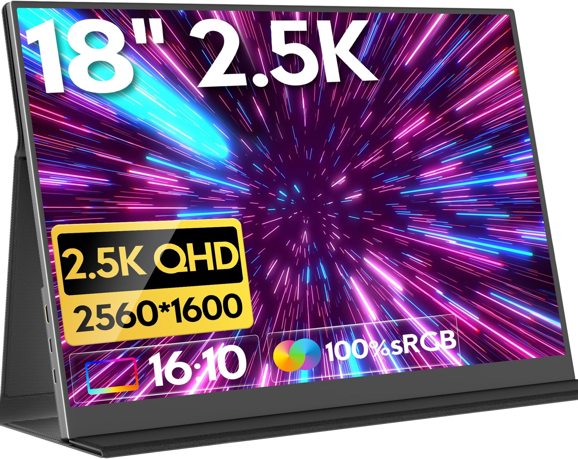 Amazon.com: UPERFECT 2K 144Hz Portable Gaming Monitor 18" 2560x1600 QHD ...