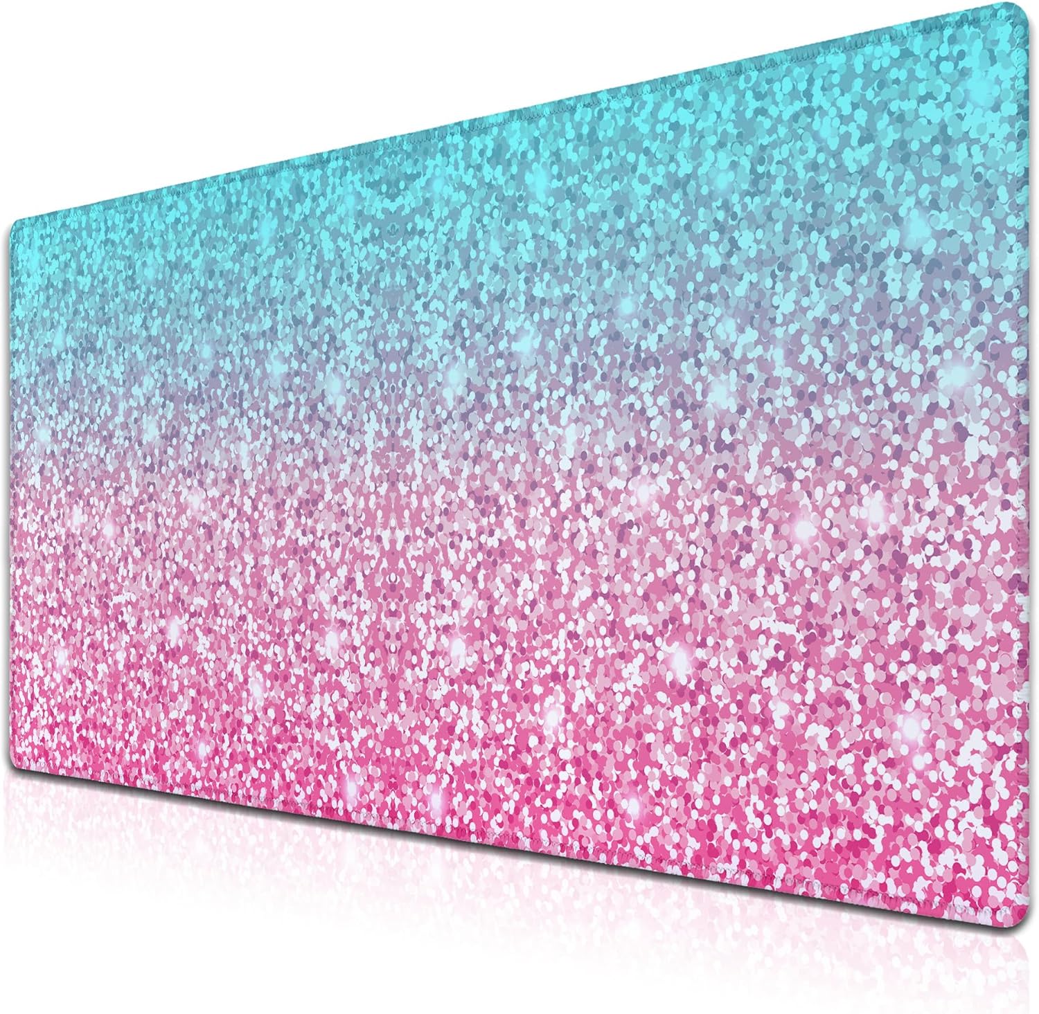 Amazon.com: Samgula Gaming Mouse Pad Office Desk Pad Glitter Pink Desk ...