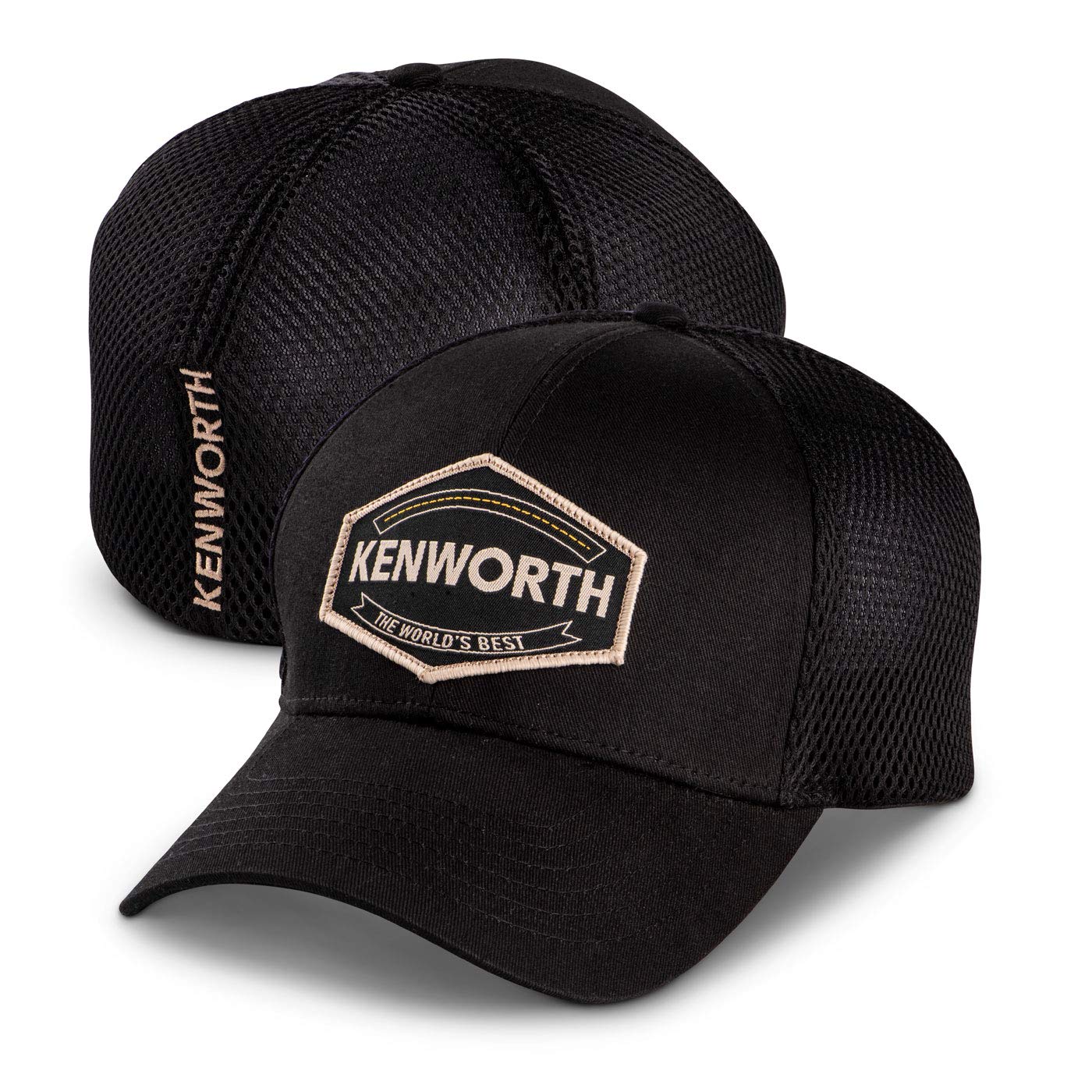 Kenworth Trucks Cap Kw Blackout Air Mesh Stretch Fit Hat