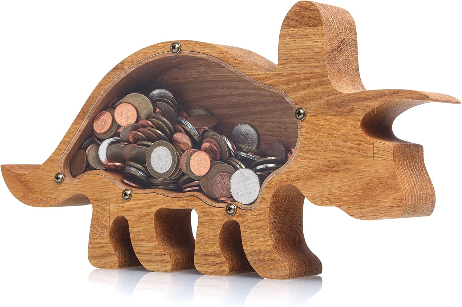 Amazon.com : Personalized Dinosaur Piggy Bank for Boys & Girls ...