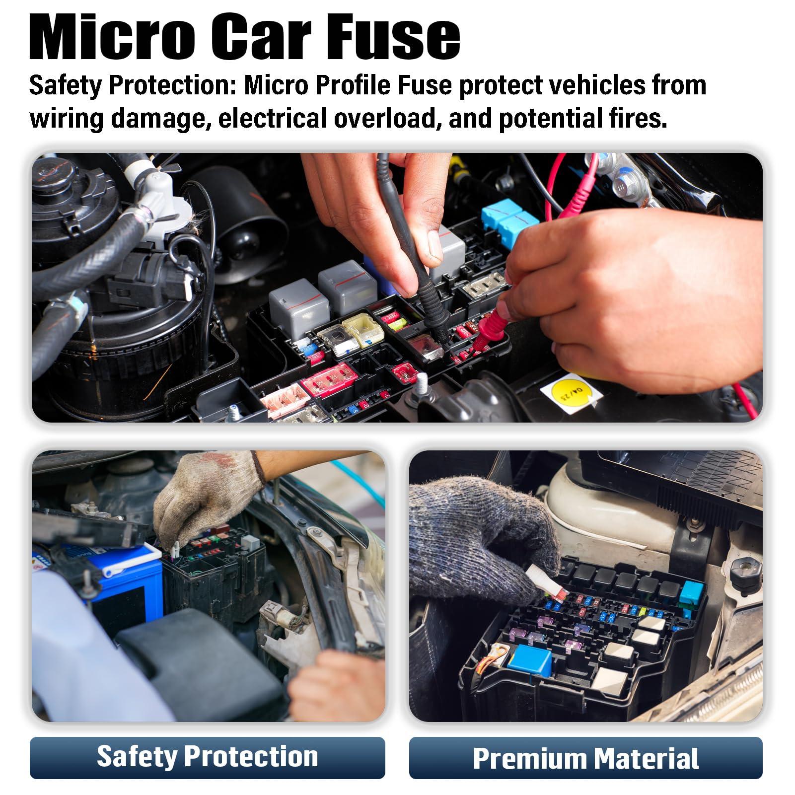 Snapklik.com : ALLECIN 35A Low Profile Mini Fuse 35 Amp Micro Car Fuses ...