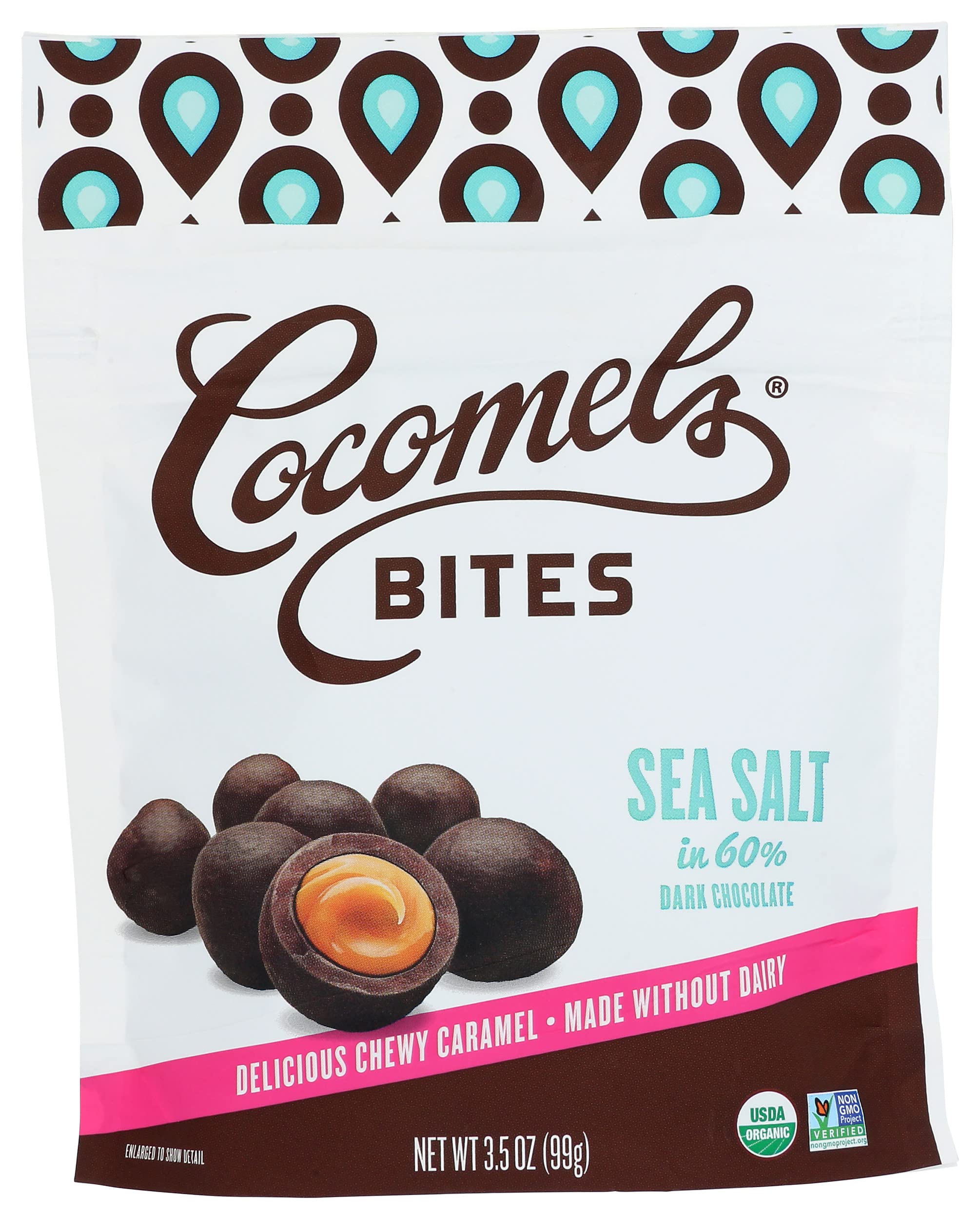 Amazon.com : Cocomels Dark Chocolate Filled With Sea Salt Caramel Bites ...