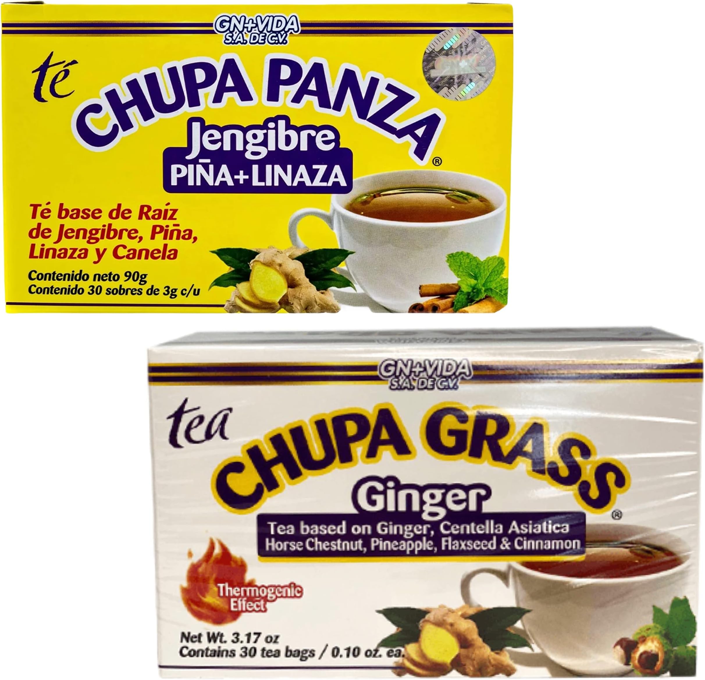 Amazon.com : Tea CHUPA Panza, Tea Based ONGINGER Root, PINNEAPPLE ...