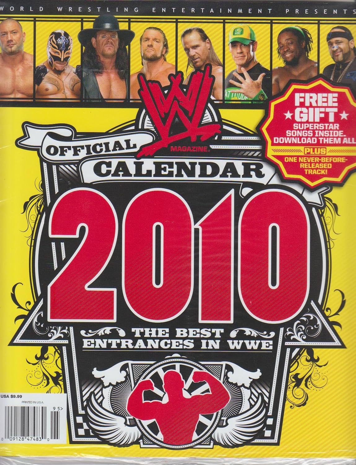 WWE Magazine Presents " Official Calendar 2010 the Best Entrances in ...