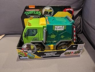 Amazon.com: Teenage Mutant Ninja Turtles Thrash N' Battle Garbage Truck ...