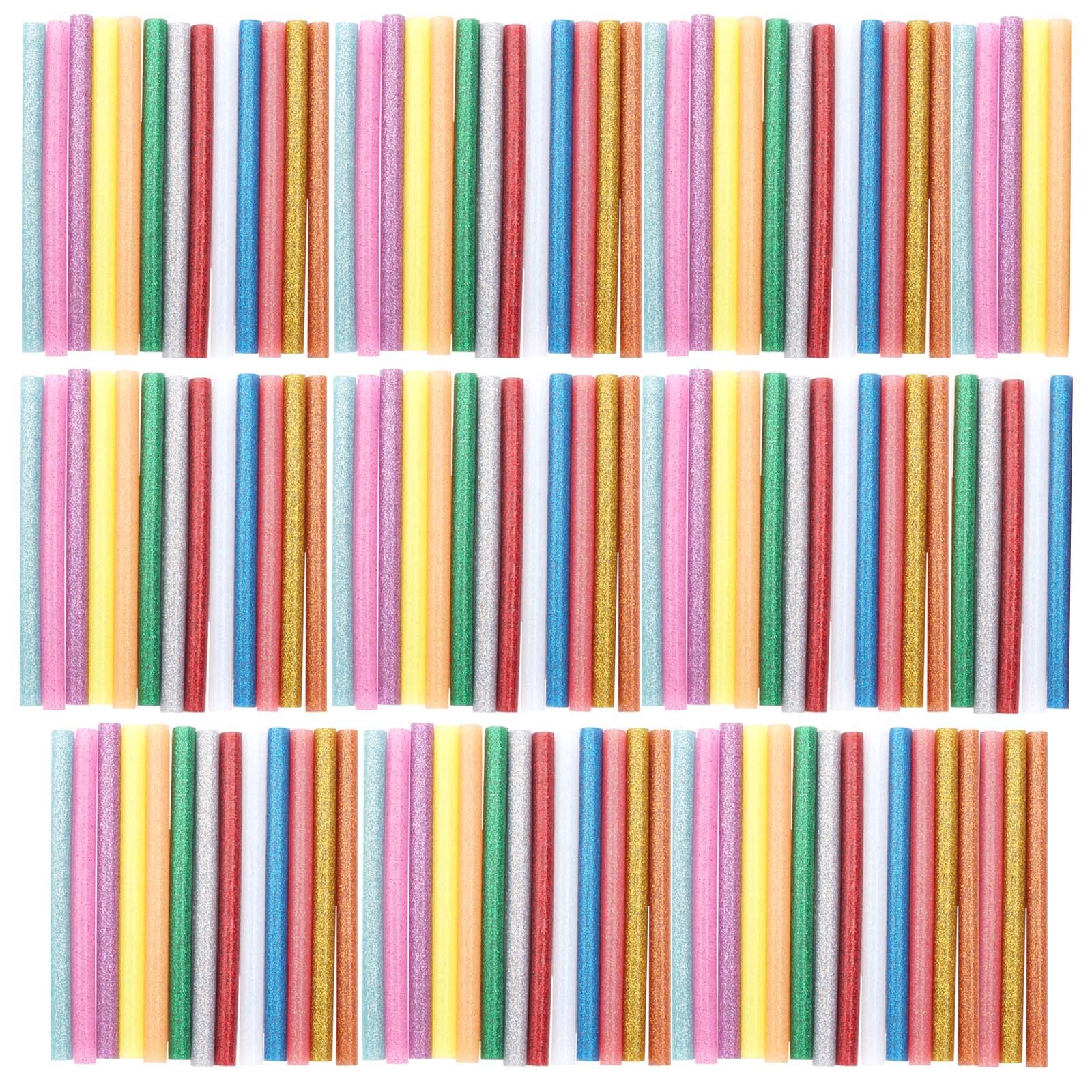 SEUNMUK 140 PCS 14 Colors 7 x 100mm Hot Glue Sticks, Hot Melt Glue ...