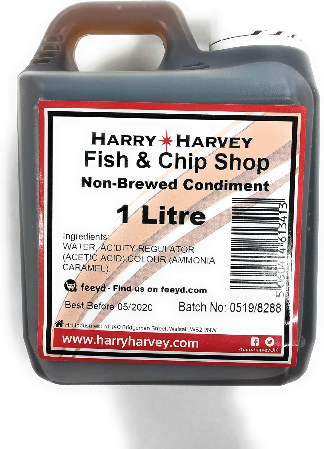 Fish & Chip Shop Style Non-Brewed Condiment 1L, Refill Pack for Vinegar ...