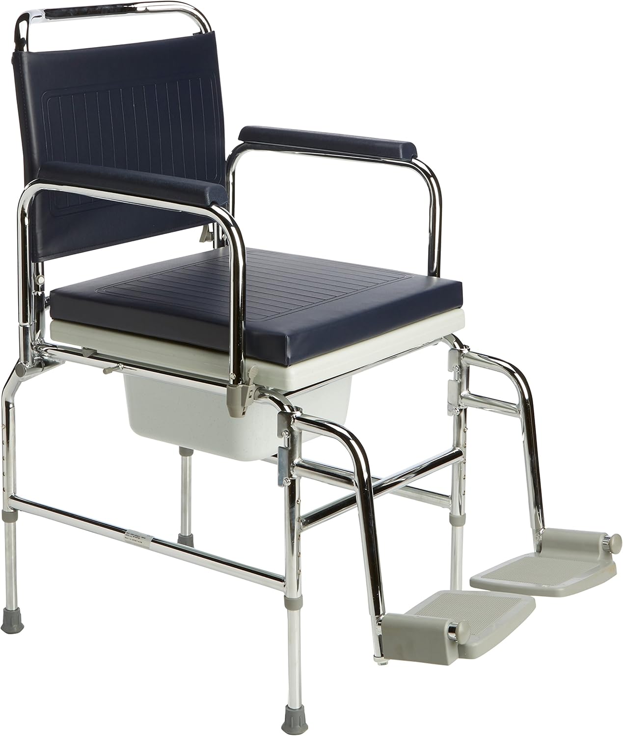 Homecraft Adjustable Height Static Commode, Deluxe Chrome Plated ...