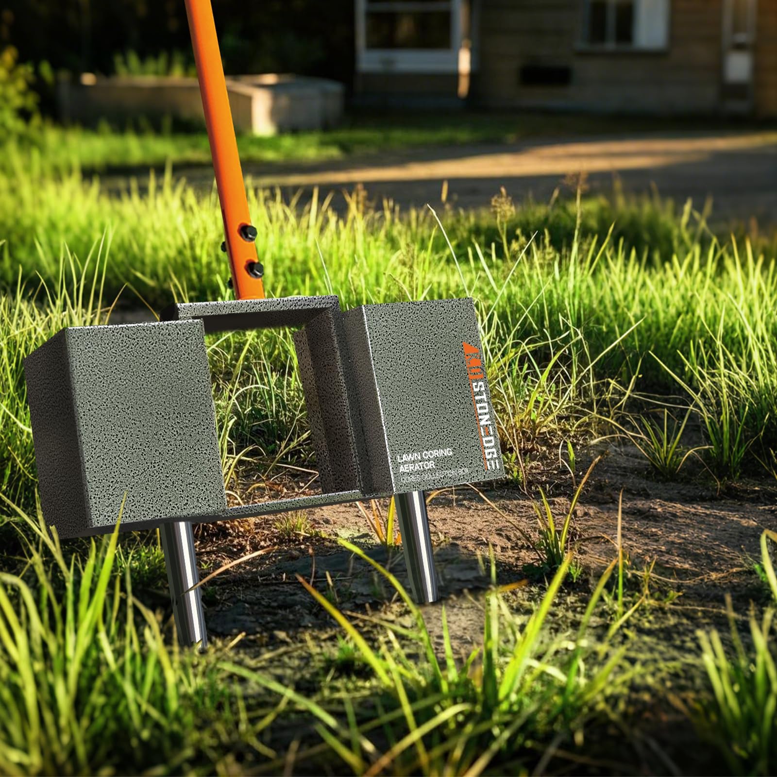 Amazon.com : K.D STONEDGE Patented Rolling Lawn Coring Aerator Yard ...