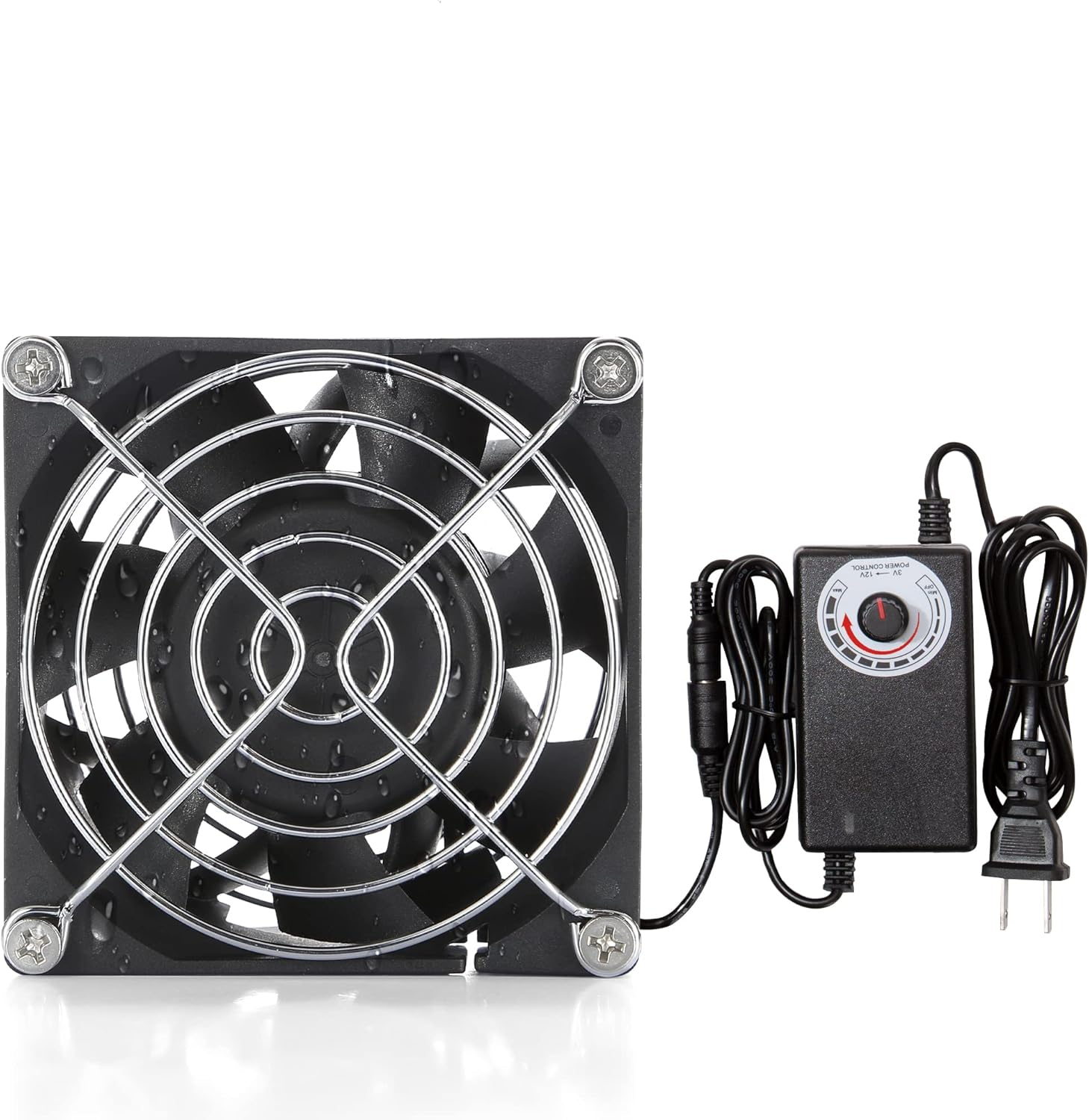 Amazon.com: 12V DC 80mmx38mm Small Vertical Window Fan - Moisture-Proof ...