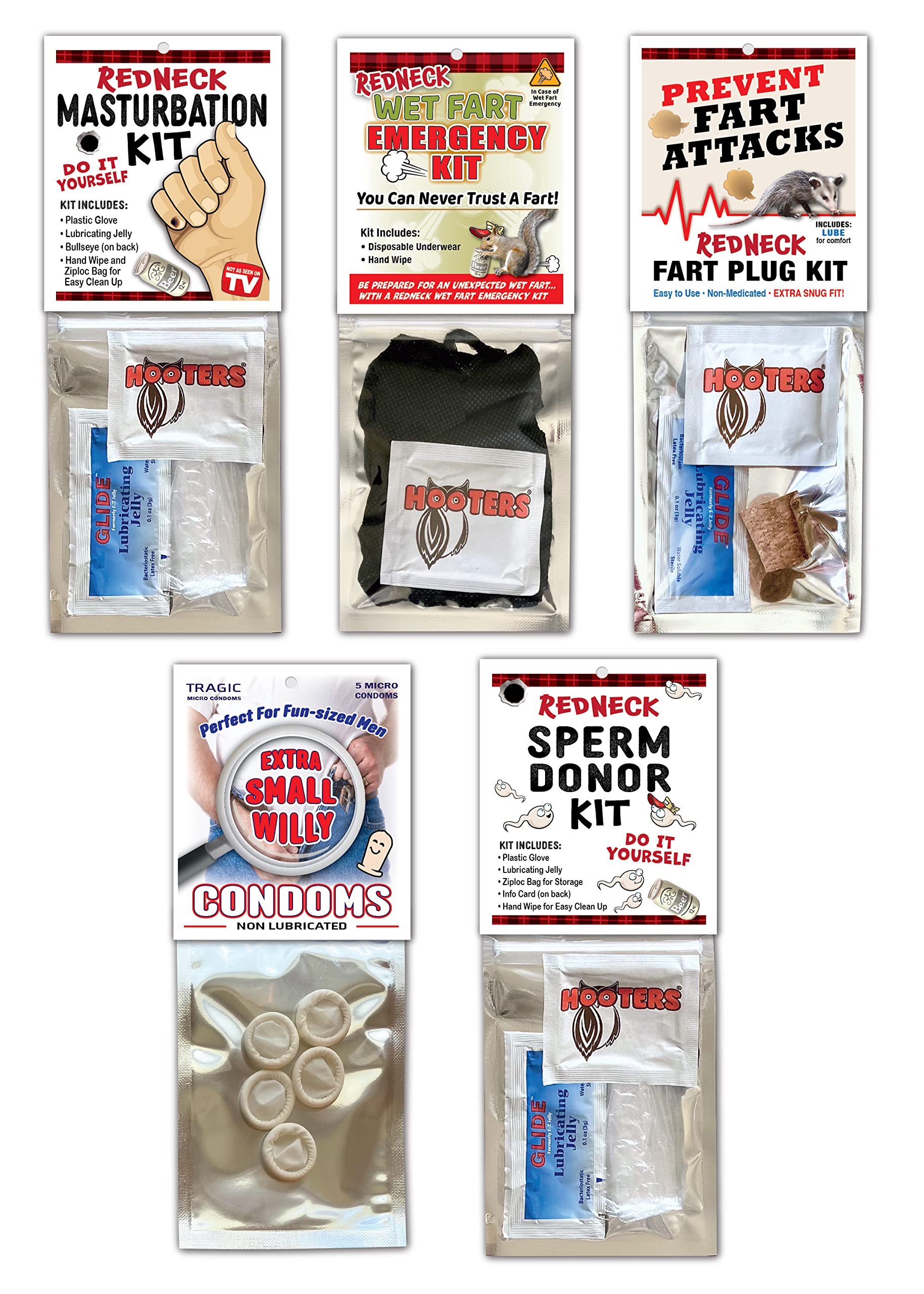 Amazon.com: 5 Pack - Funny Redneck Adult Novelty Favors - Weener ...