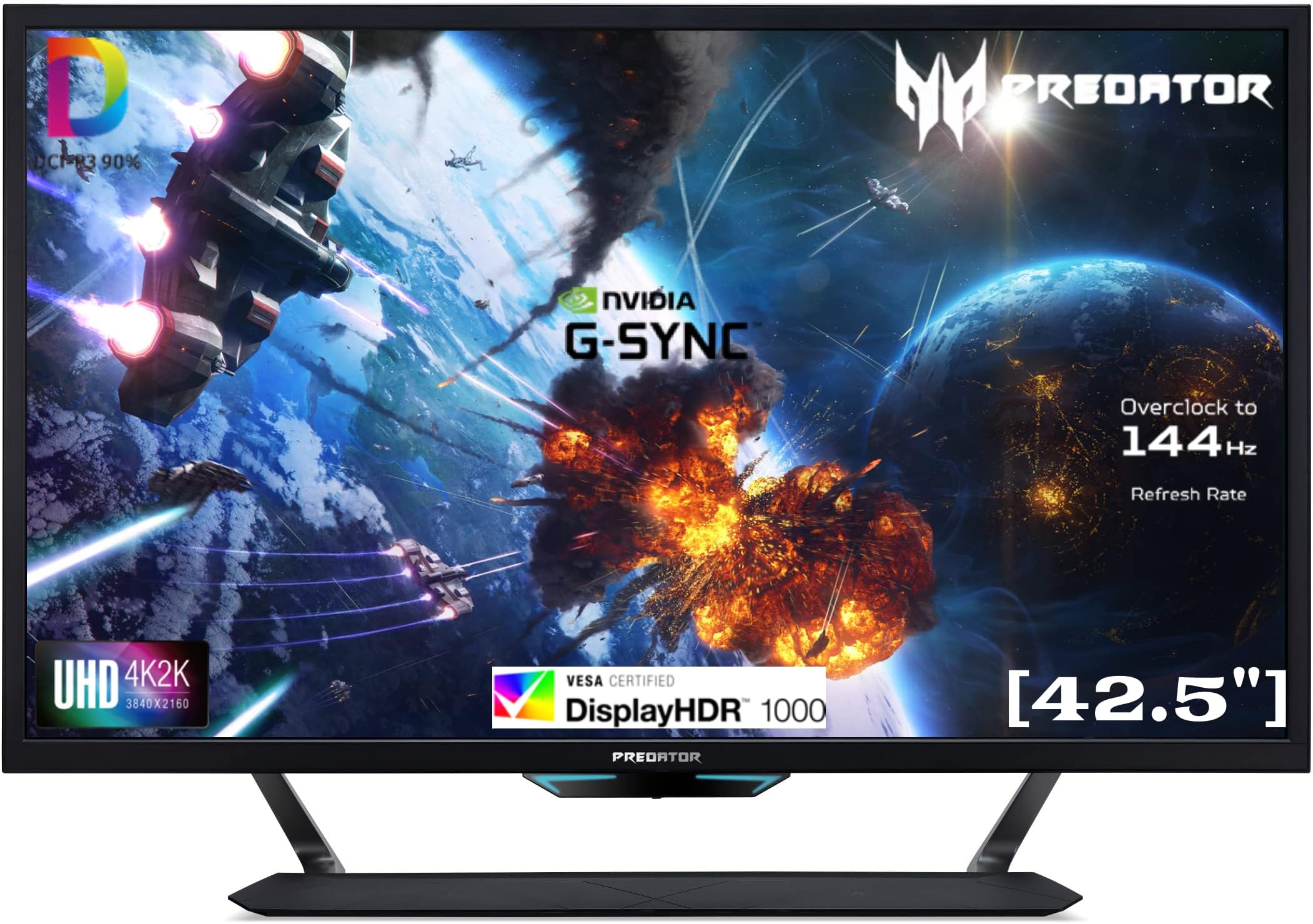 Acer Predator Cg437K 42.5 Inch (107.95 Cm) LCD 4K Uhd 3840 X 2160 ...
