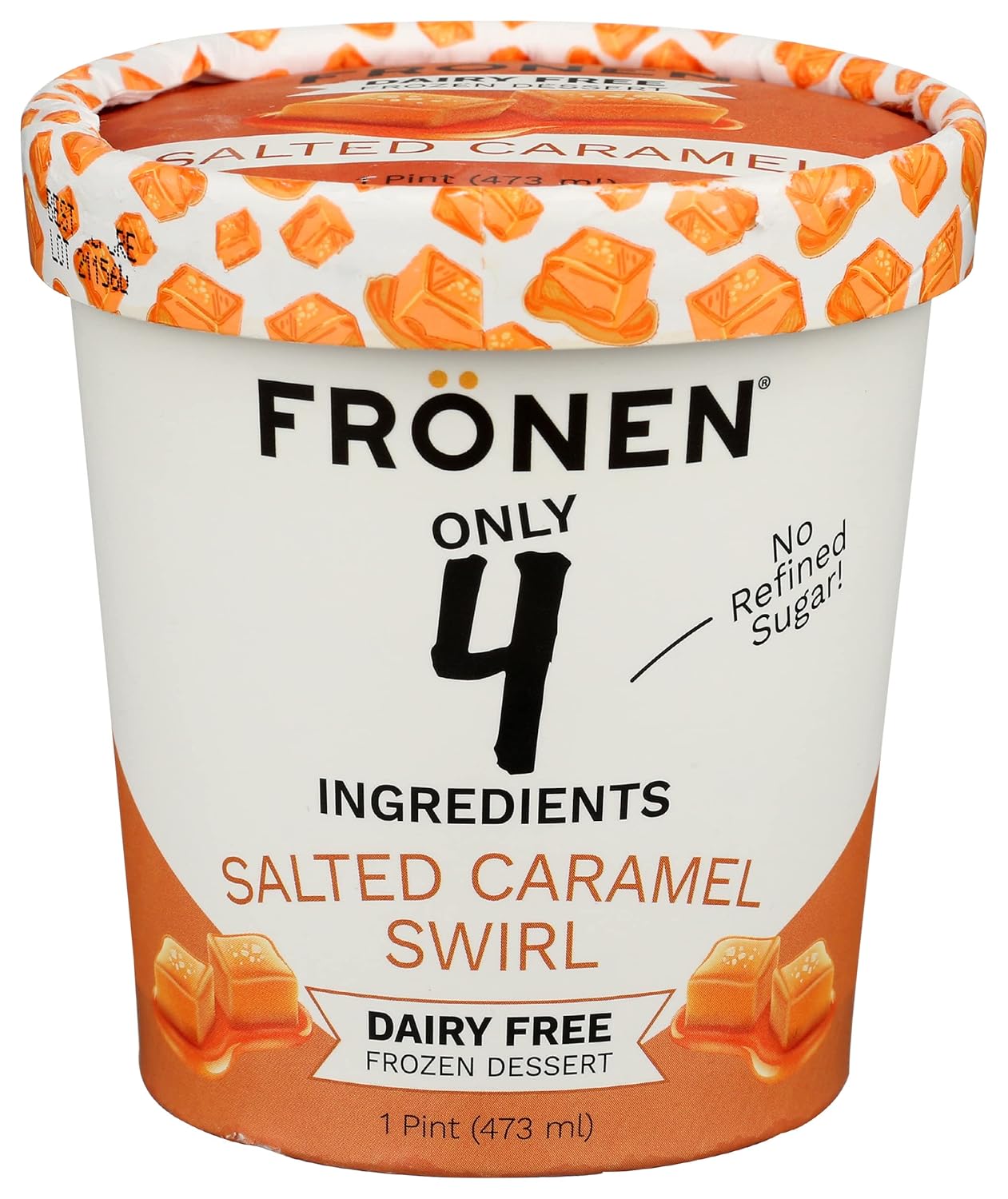 Amazon.com: FRONEN Salted Caramel Swirl Non Dairy Frozen Dessert, 1 PT ...
