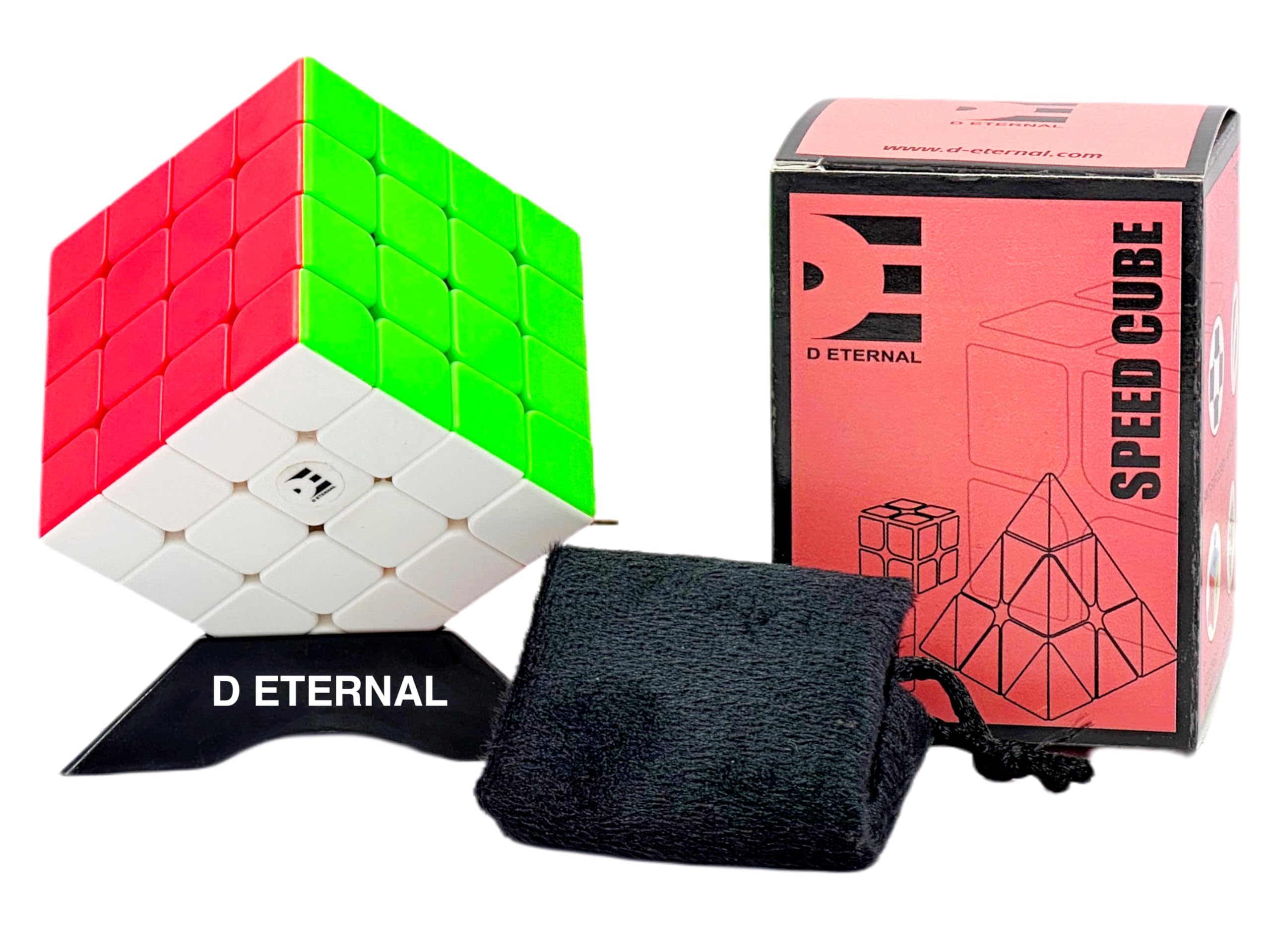 D ETERNAL 4x4 Stickerless Cube | Beginner Speedcube for Kids & Adults ...