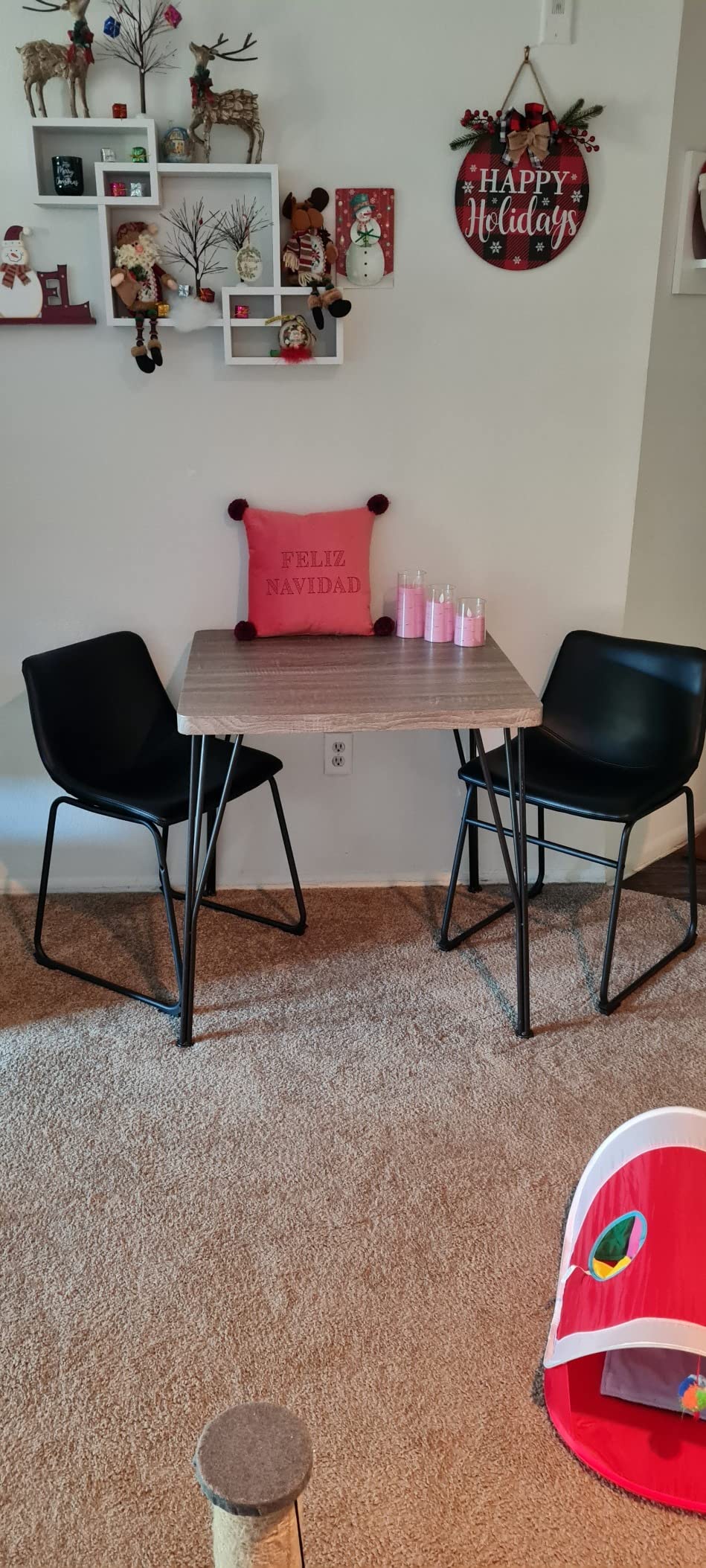 $23/mo - Finance NicBex Retro Bar Stools Crazy-Horse Leather with Metal ...