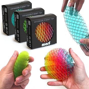 Amazon.com: Morf Fidget Worm Toy - Desk Fidgets for Adults - Quiet Worm ...