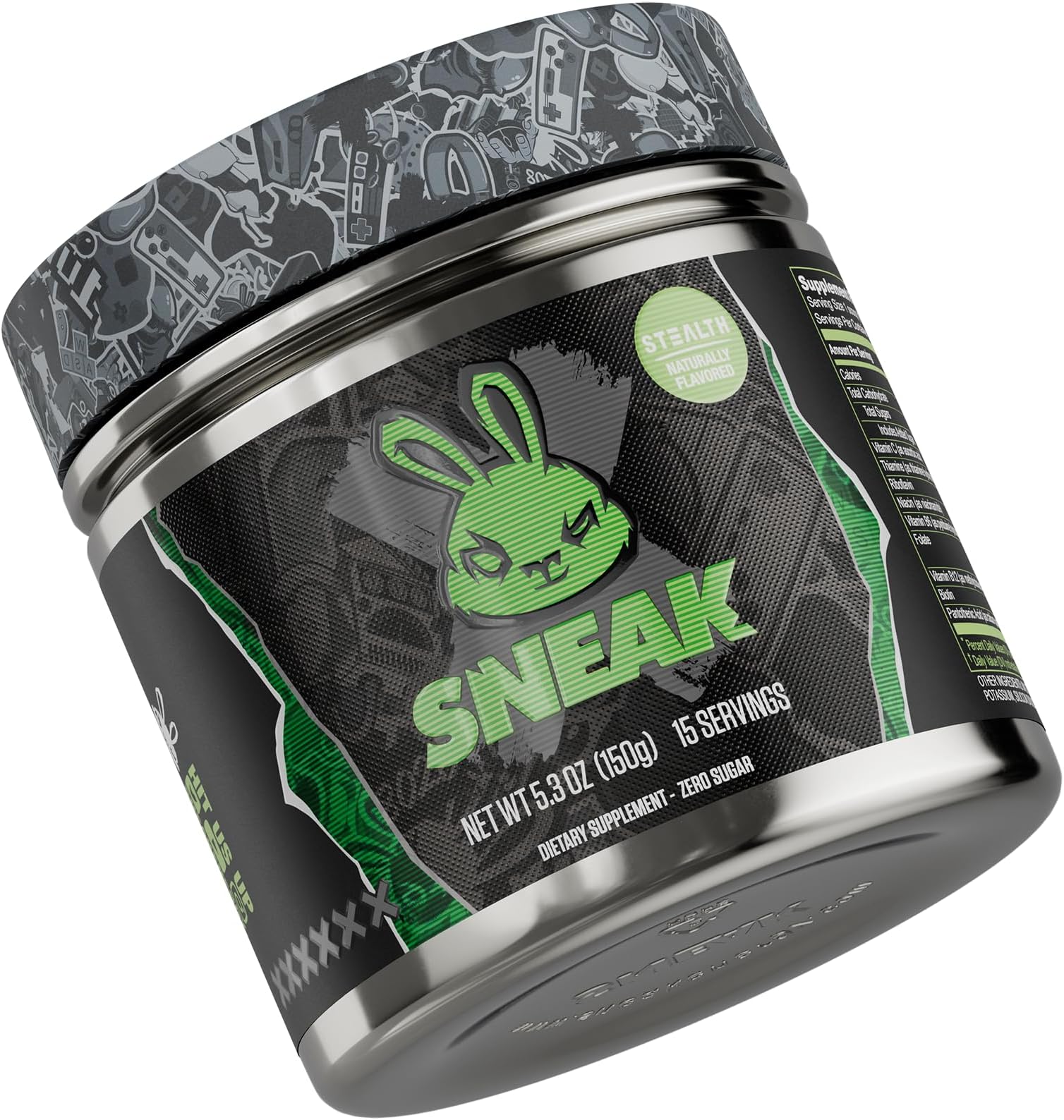 Amazon.com : SNEAK | Stealth | Zero Sugar, Low-Calorie Energy Drink for ...