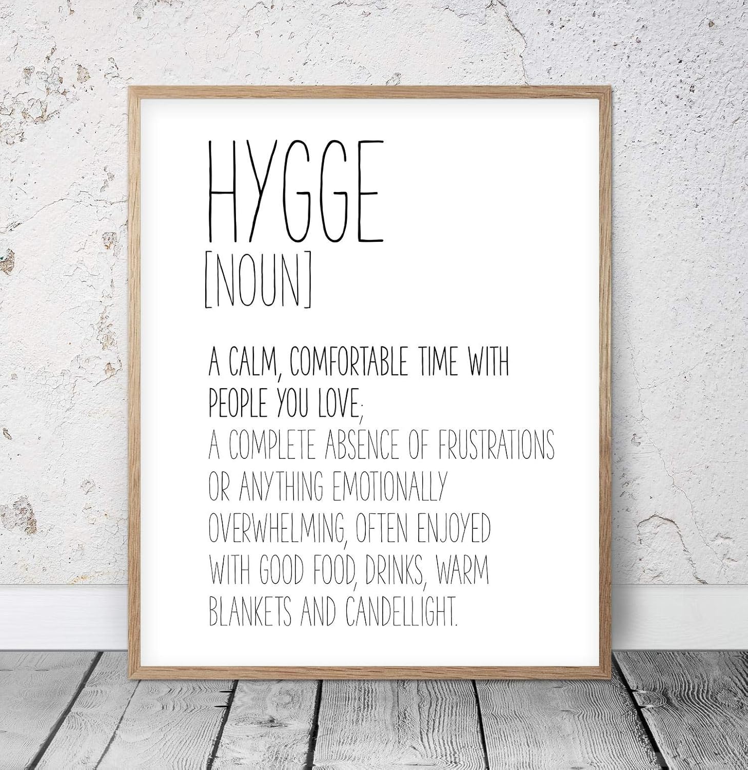 Wood Pallet Plaque with Frame Hygge Sign, Hygge Wall Art, Funny ...