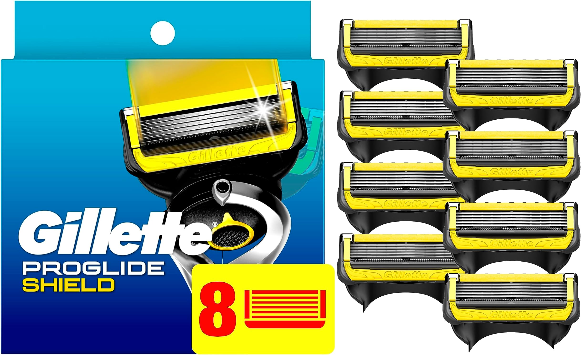 Amazon.com: Gillette ProGlide Razor Refills for Men, 4 Razor Blade ...