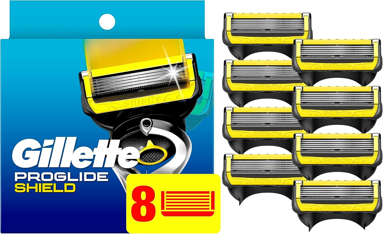 Gillette ProShield Men's Razor Blade Refills, 8 Refills : Amazon.ca ...