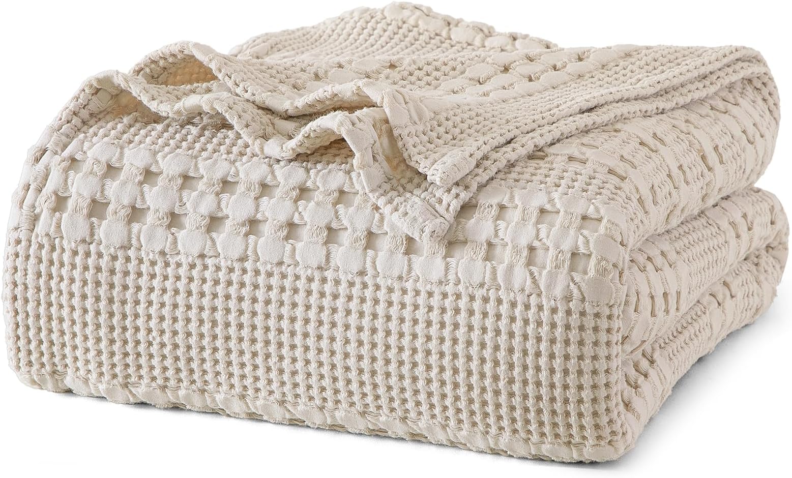 Amazon.com: 9Threads 100% Cotton Herringbone Weave Blankets, 90" X 90 ...
