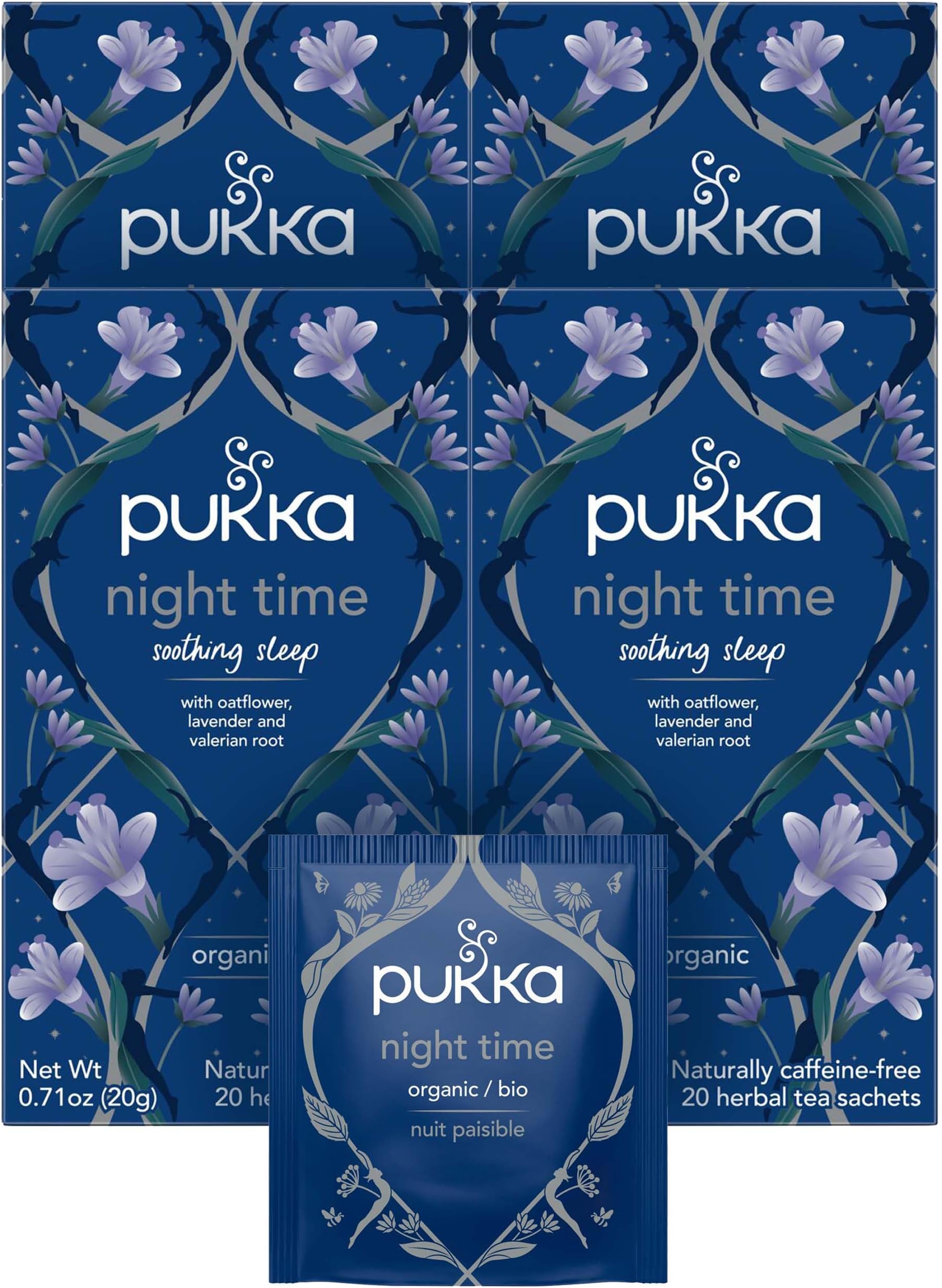 Amazon.com : PUKKA Organic Three Tulsi Herb Tea, 20 EA : Grocery Tea ...