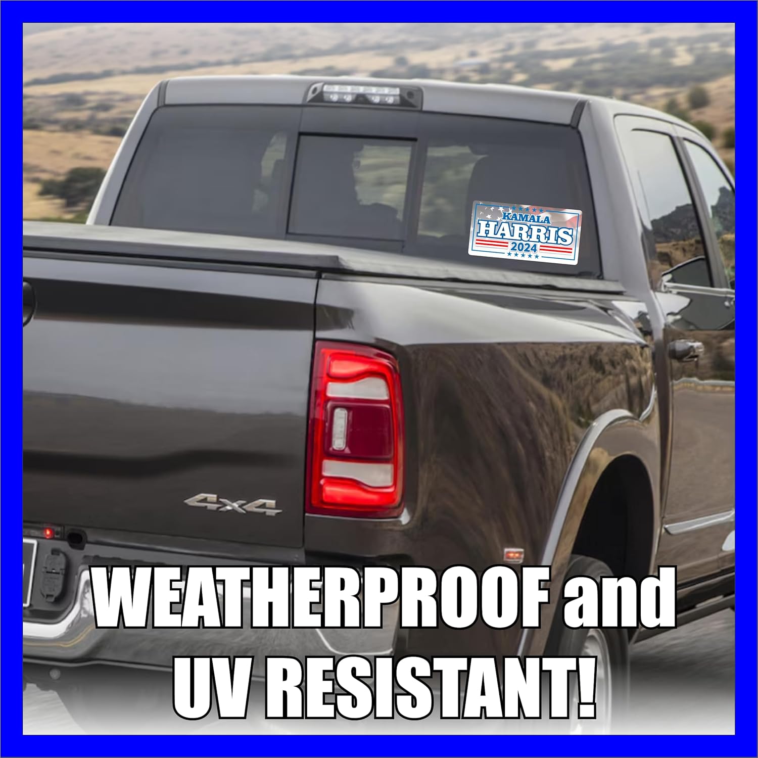 3 Pack Kamala Harris 2024 Sticker, 8 inches x4 inches Big Letters Car ...