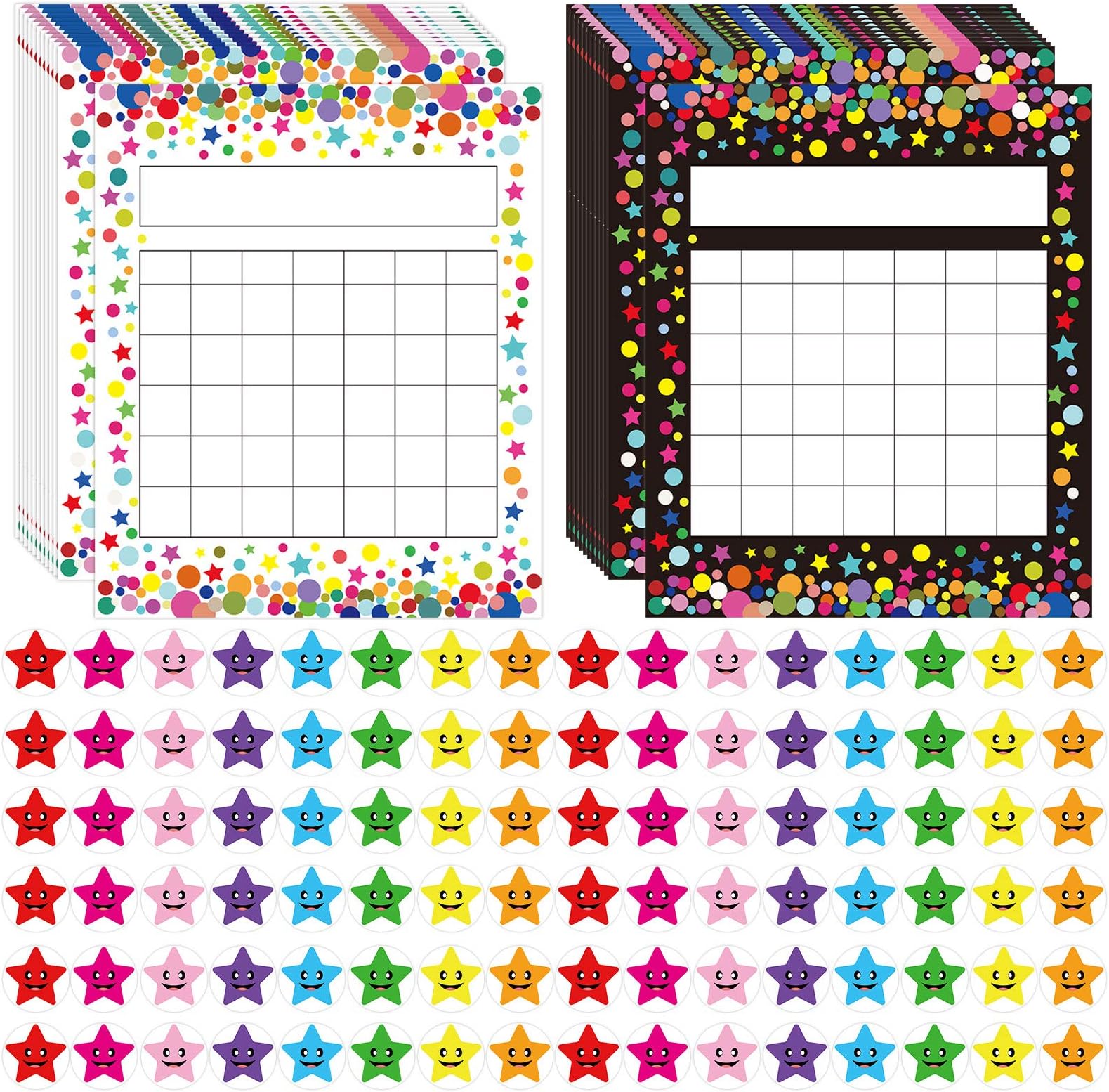 Amazon.com : Pack of 66 Incentive Chart with 2080 Reward Star Stickers ...