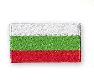 Bulgaria National Country Flag Iron Sew on Embroidered Patch : Amazon.co.uk: Home & Kitchen