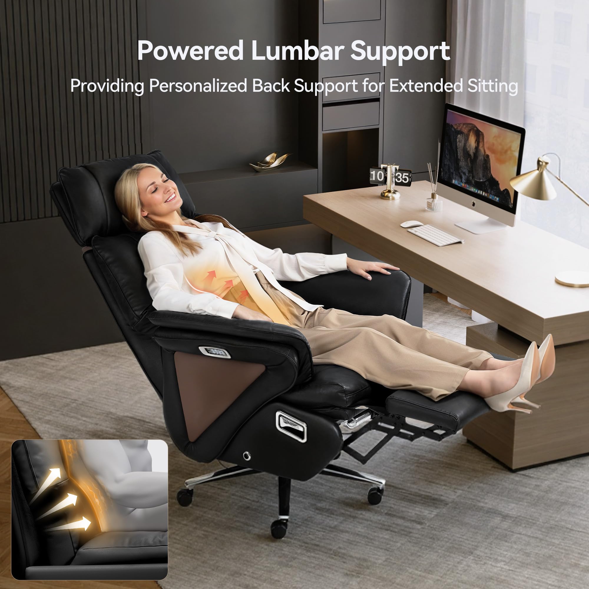 Snapklik.com : OKUP M78 Dual Motor Electric Executive Office Chair