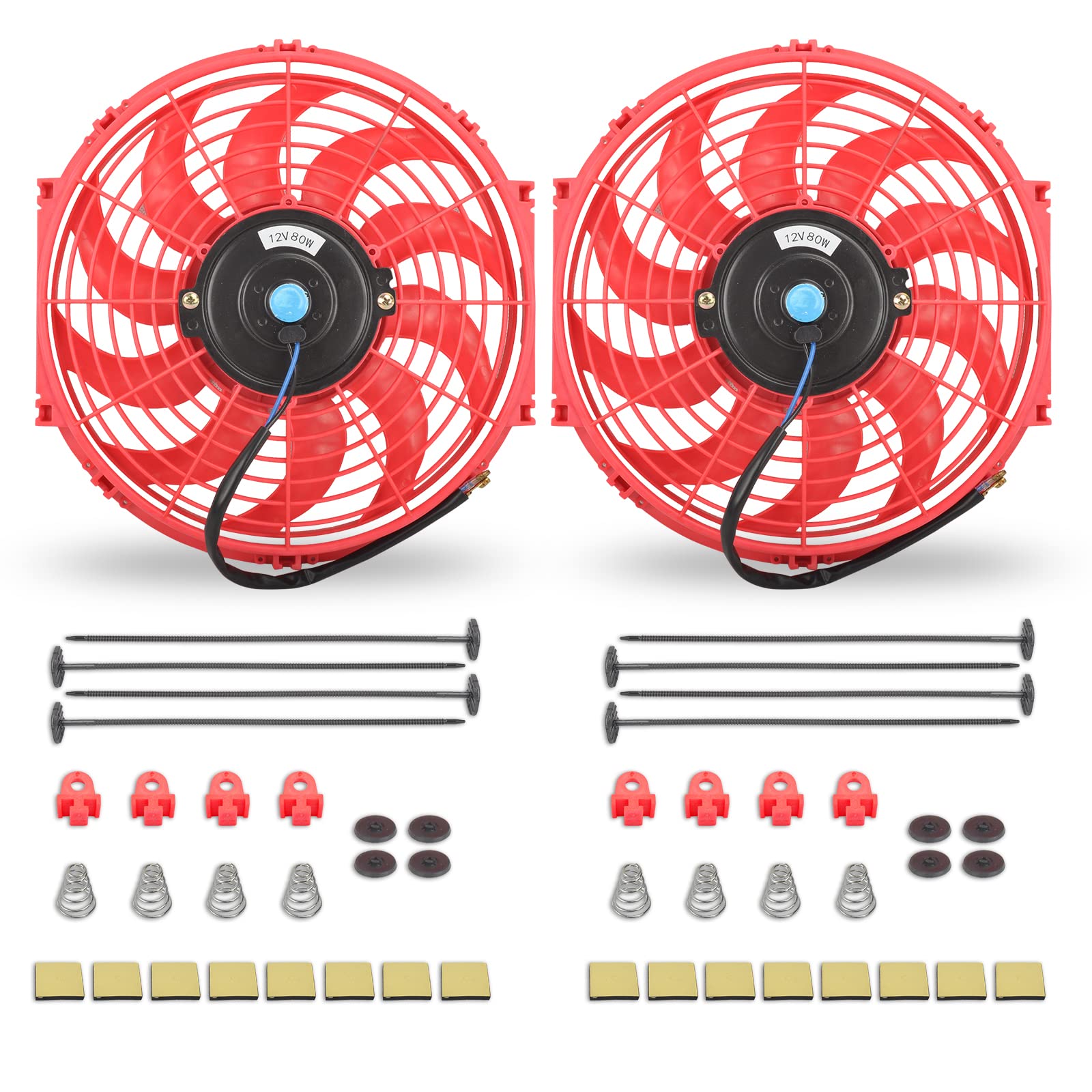 Snapklik.com : 12 Inch Universal Slim Fan Push Pull Electric Radiator ...