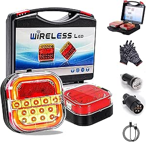 Amazon.com: Wireless Trailer Lights Magnetic, Rechargeable 24v Led ...