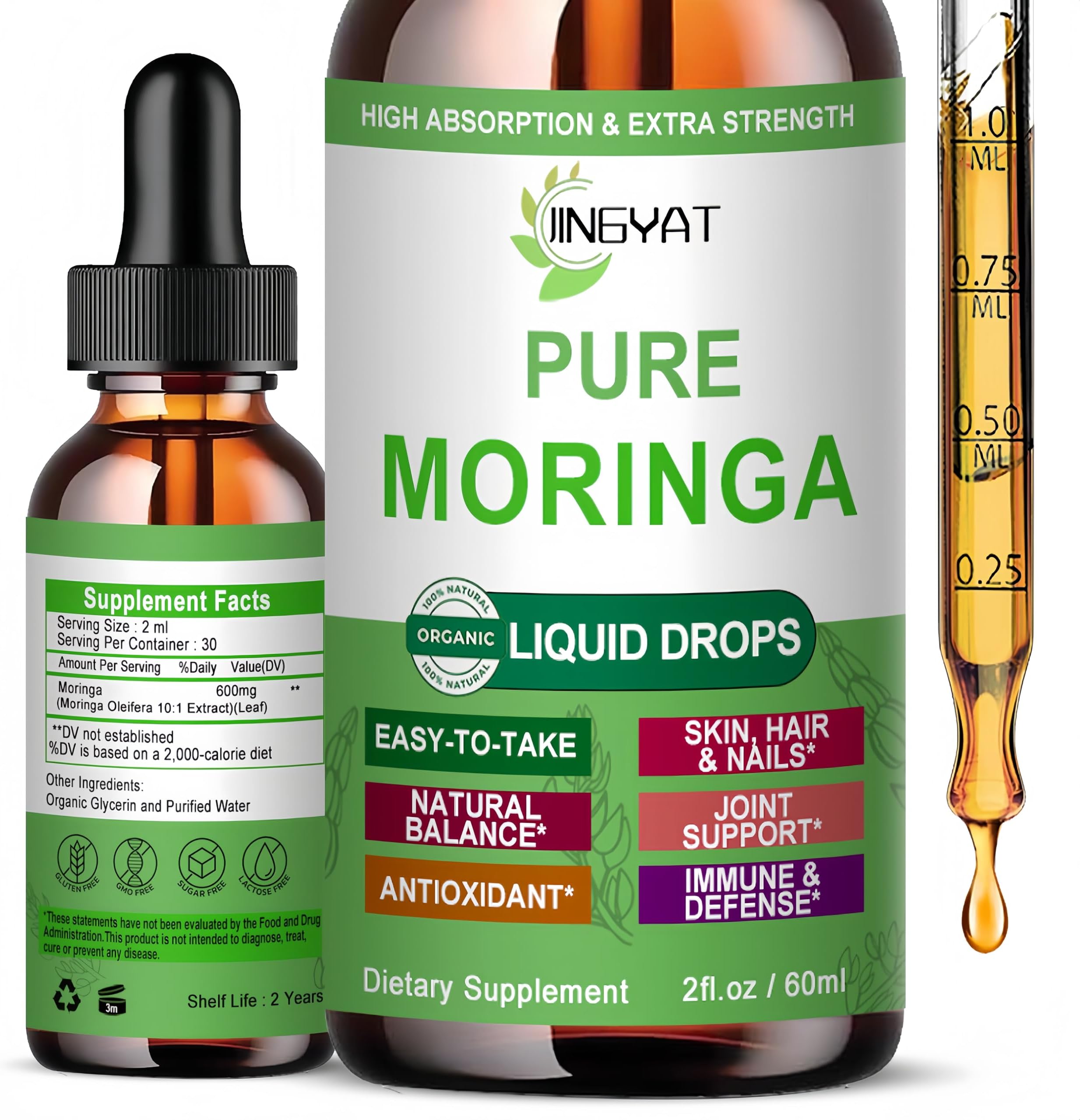 Amazon.com: Moringa Drops,Pure Moringa Oleifera Liquid Extract with ...