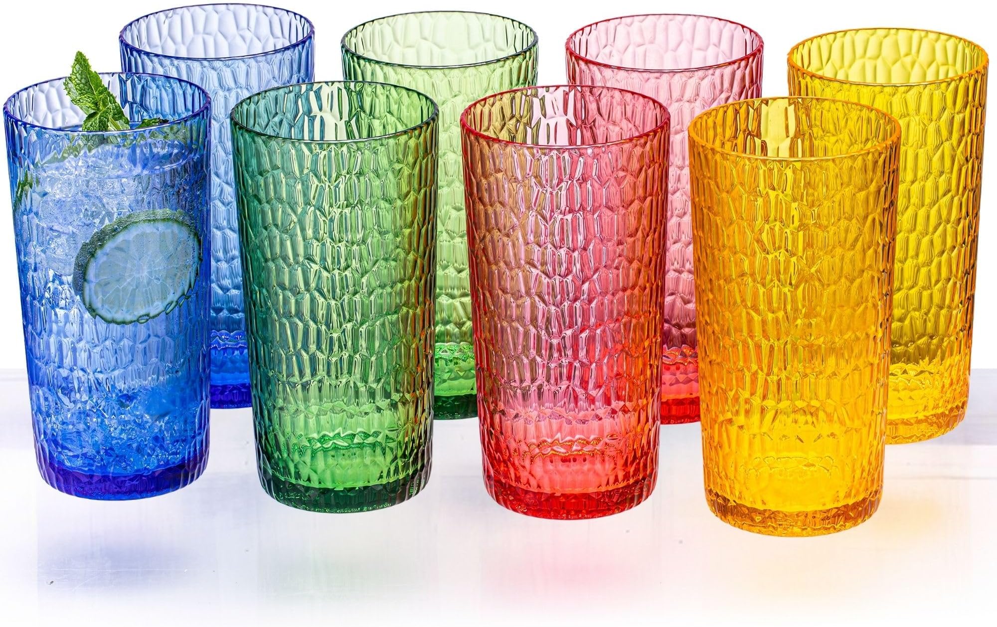 Amazon.com | SCANDINOVIA - 19oz Unbreakable Premium Drinking Glasses ...