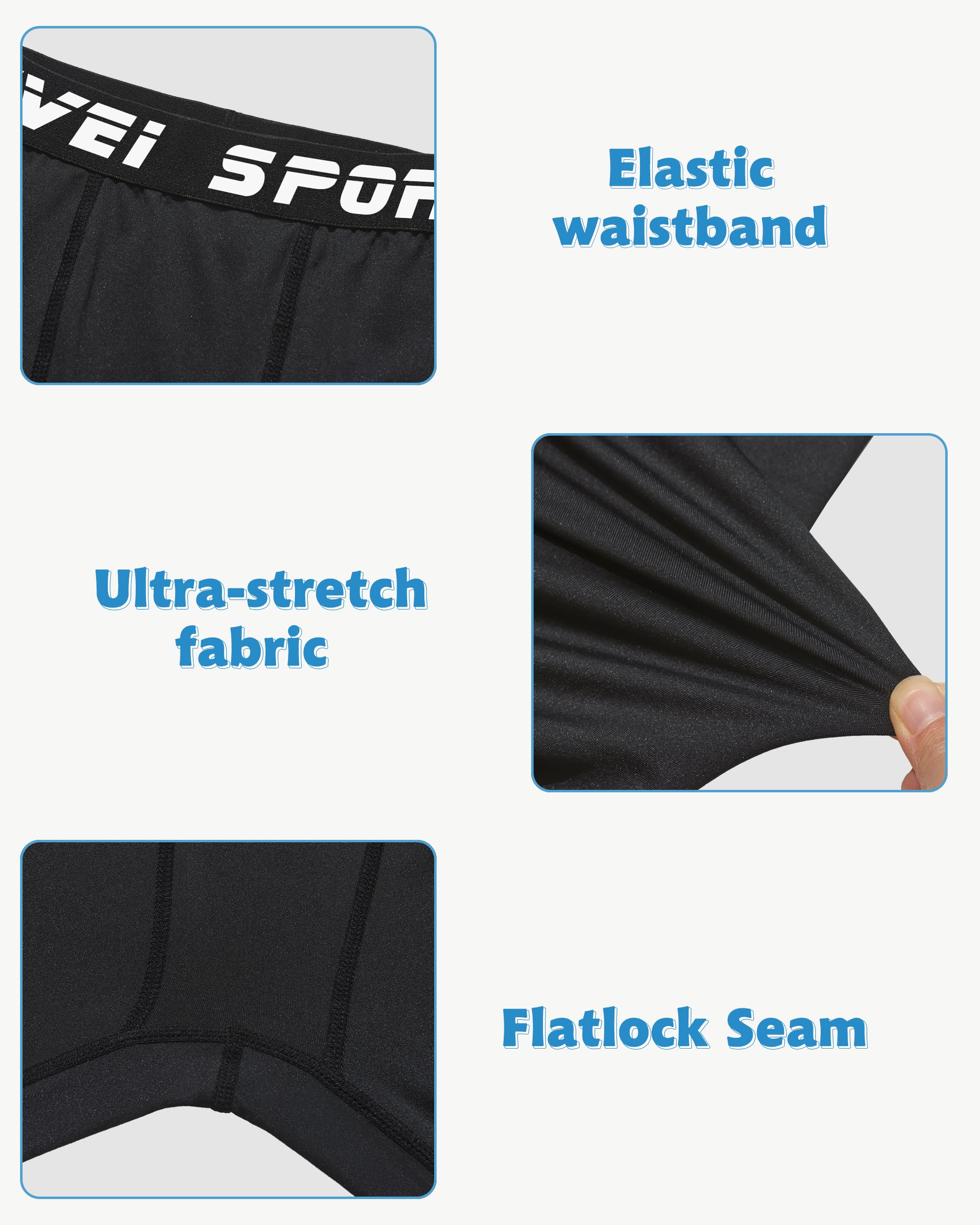 Snapklik.com : MIVEI Youth Boys One Leg Compression Tights For Basketball