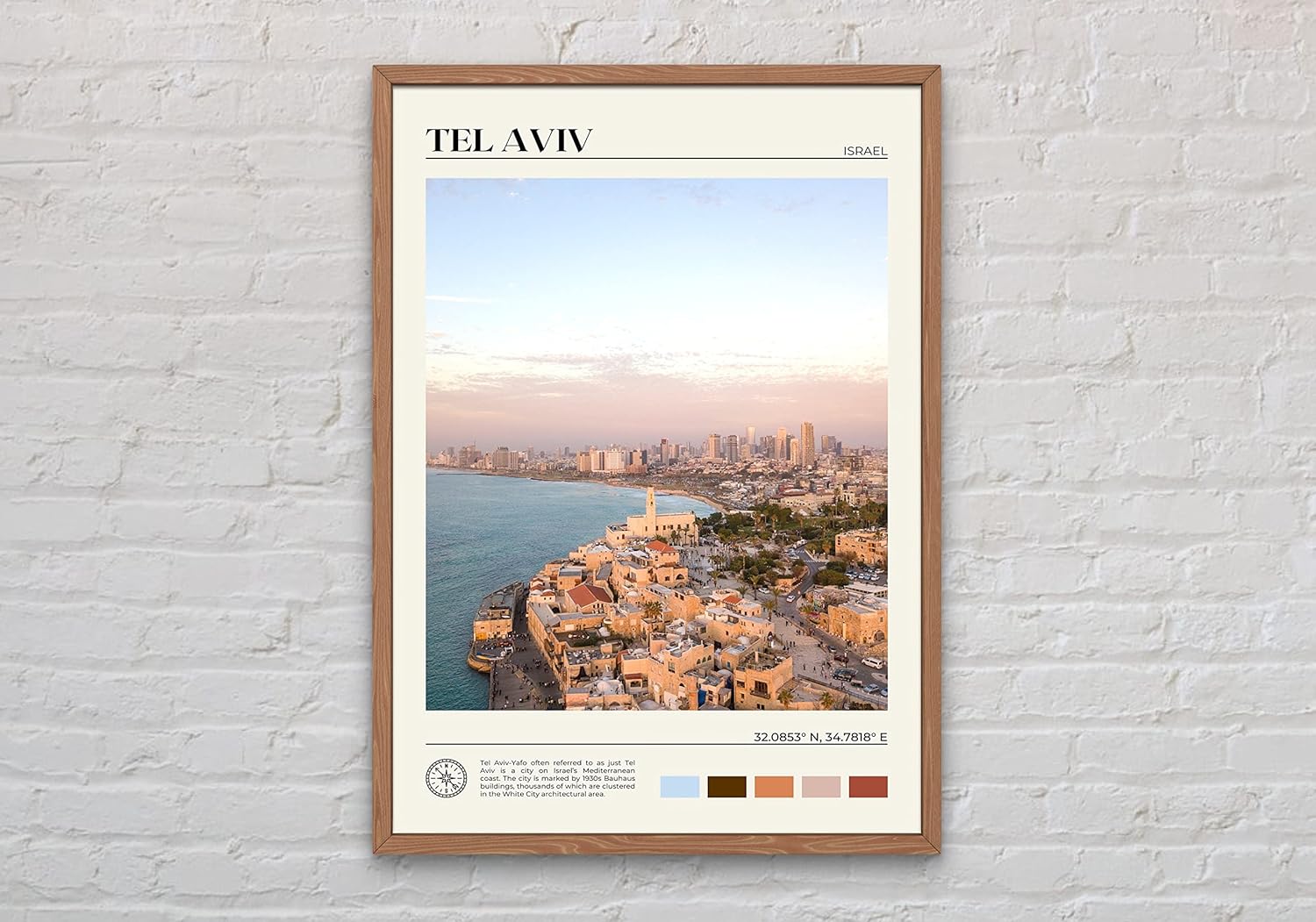 Amazon.com: Tel Aviv Print, Tel Aviv Wall Art, Tel Aviv Poster, Tel ...