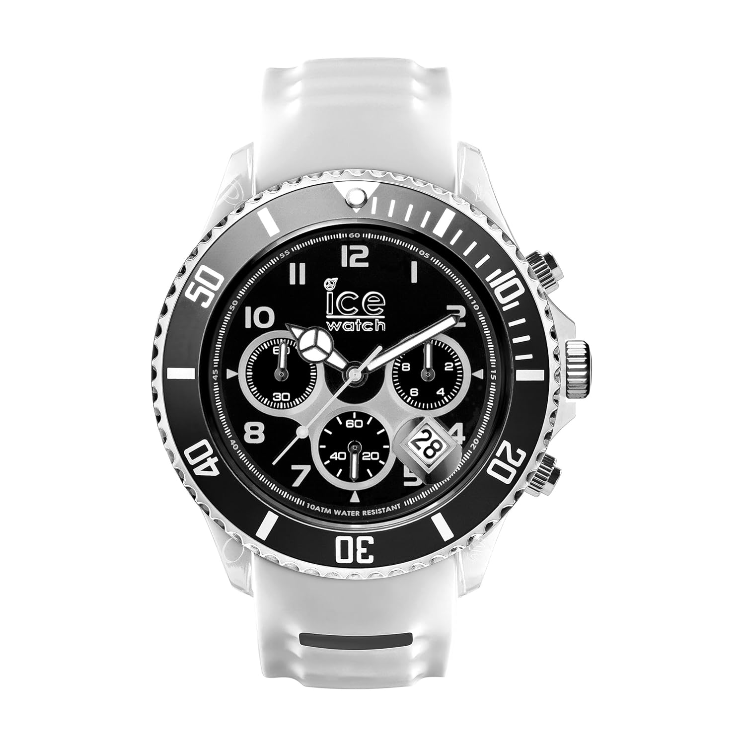 Buy Ice-Watch SR.CH.WBK.BB.S.15 Mens Ice-Sporty Big White Chronograph ...