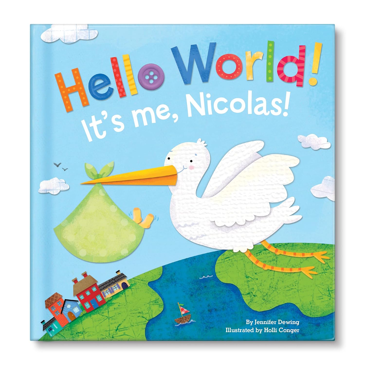 I See Me! Hello World! - Personalized Children's Story (Blue Board ...