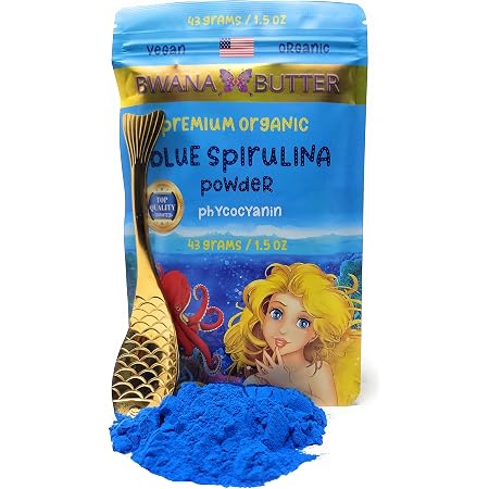 Amazon.com: Organic Blue Spirulina Powder - 100% Natural Powdered Blue ...
