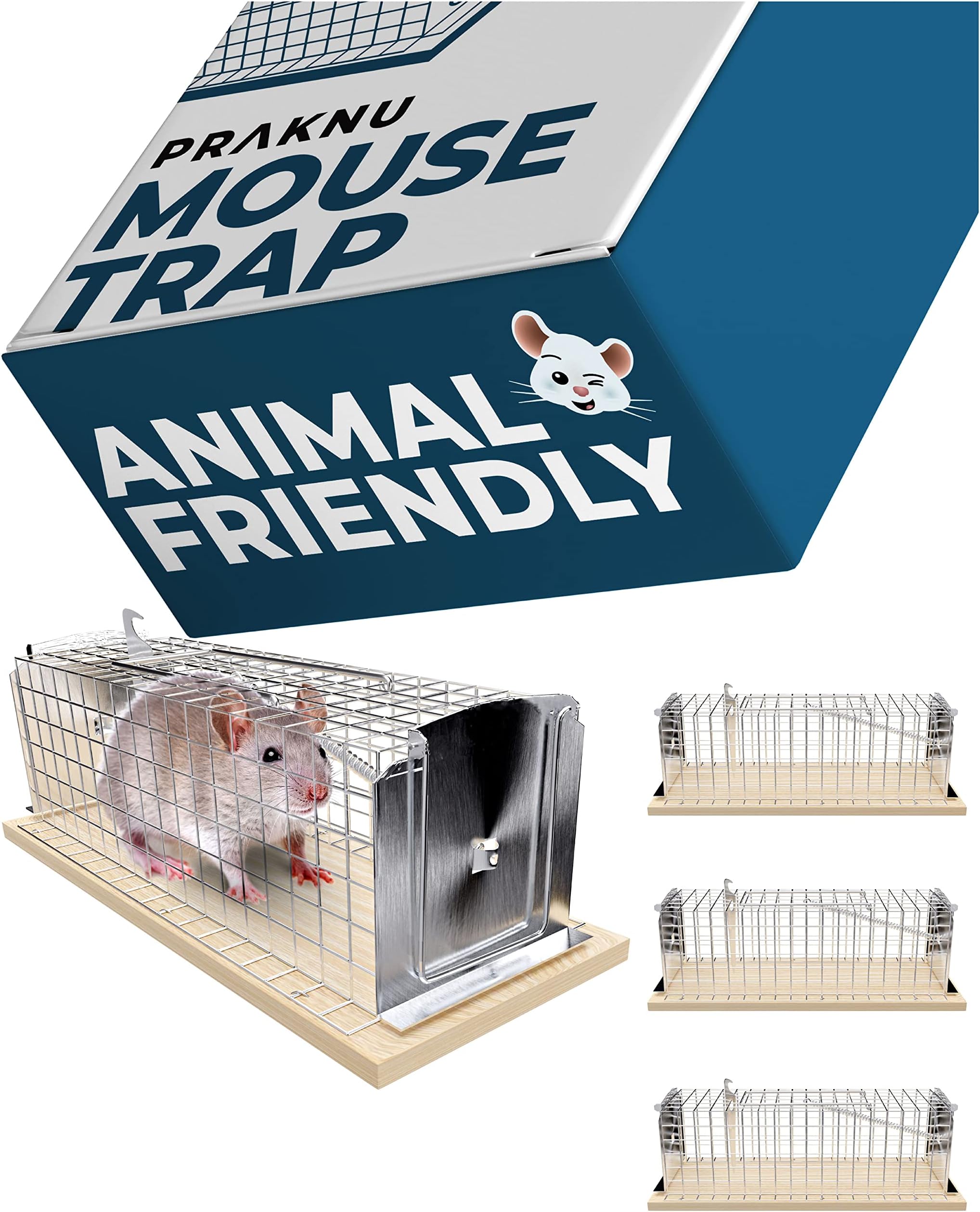 Live Catch Mouse Trap for Indoors & Outdoors - 4 Pack - Humane ...