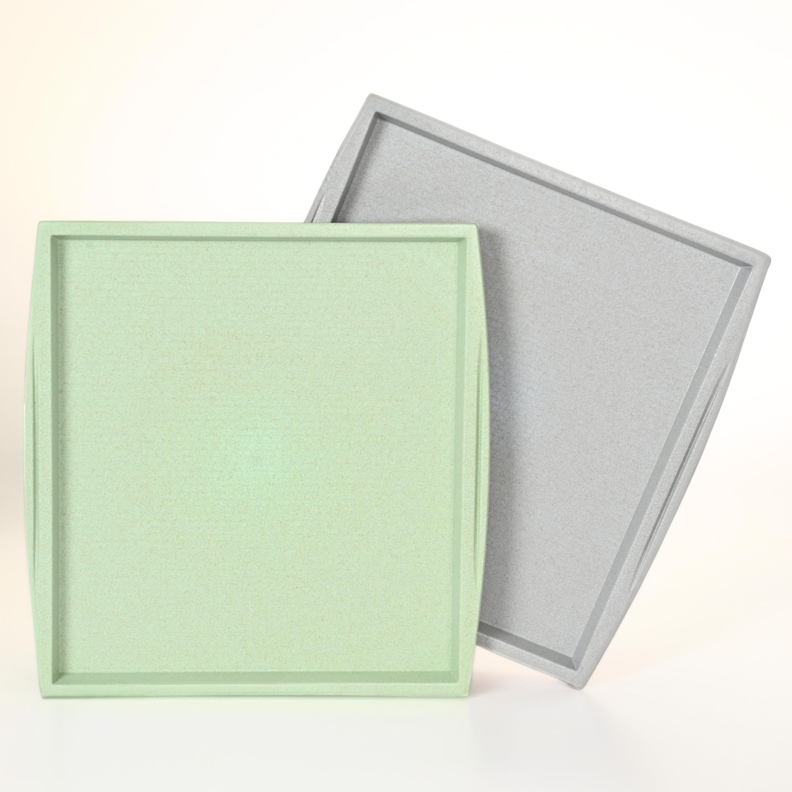 Eha Earth Friendly Square Trays for Serving Set of 2 | 11 Inch ...