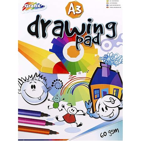 Grafix Drawing Pad A3 Paper DIN A3 Children's Drawing Pad 420 mm x 297 ...