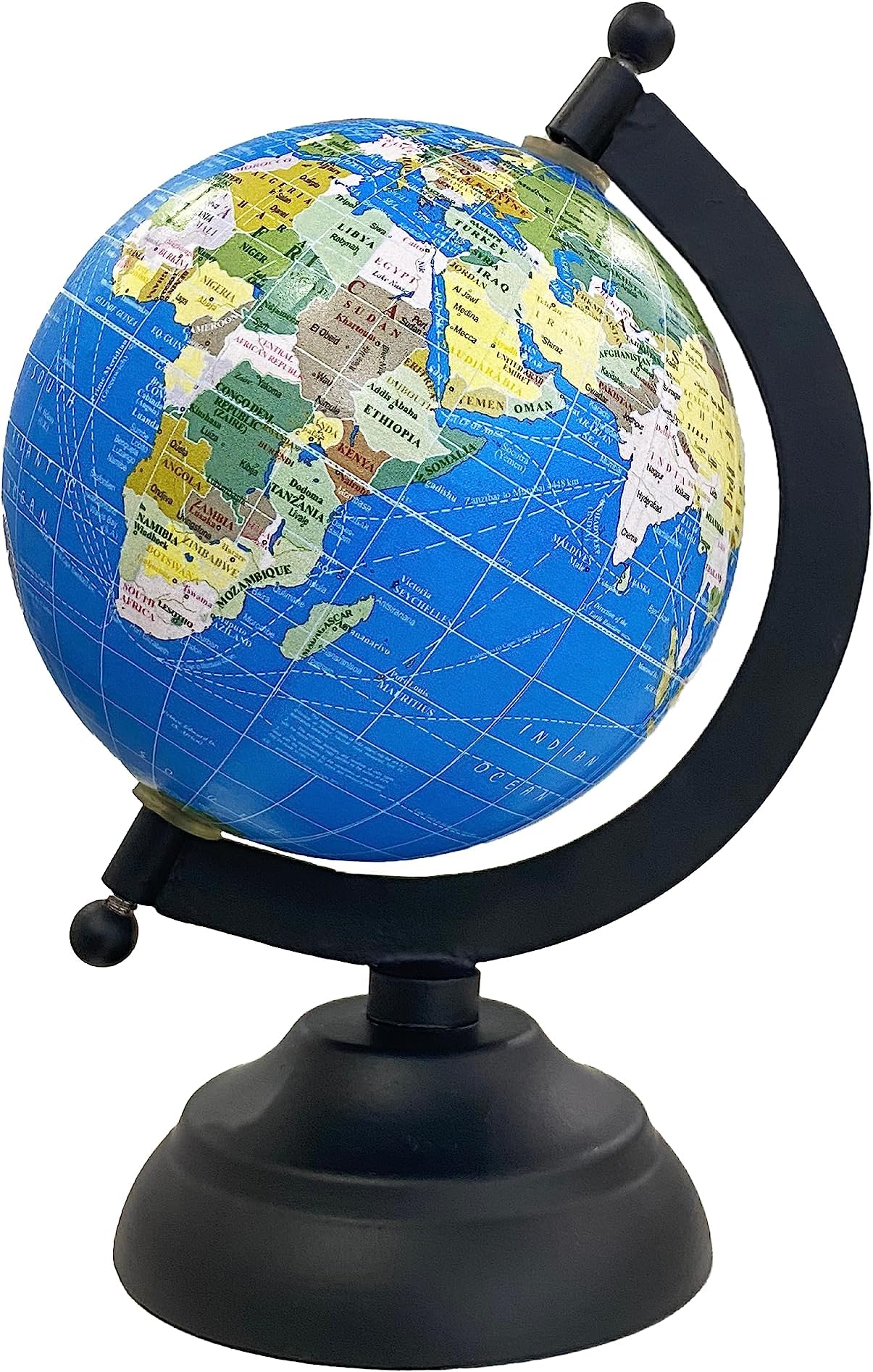 Amazon.com: Deco 79 Metal Small Globe, Set of 4 4"W, 7"H, Multi Colored ...