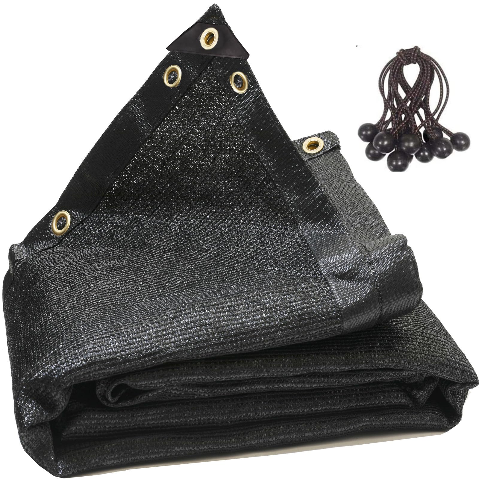 90% Black 20ft x 20ft High Density Fabric Shade Sun Shade Cloth Shade ...