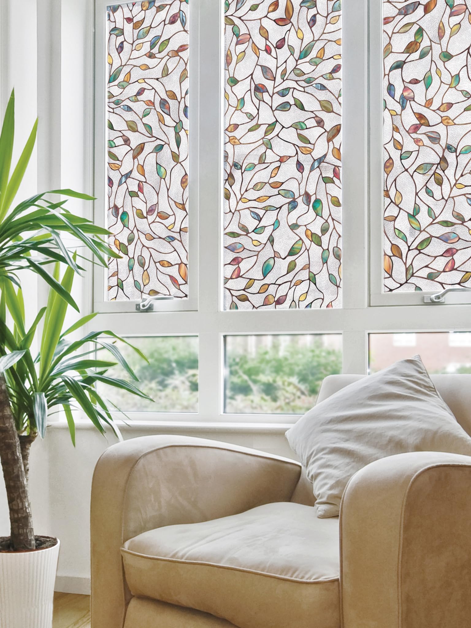 Artscape Etched Leaf Window Film 61 x 92 cm : Amazon.co.uk: Home & Kitchen