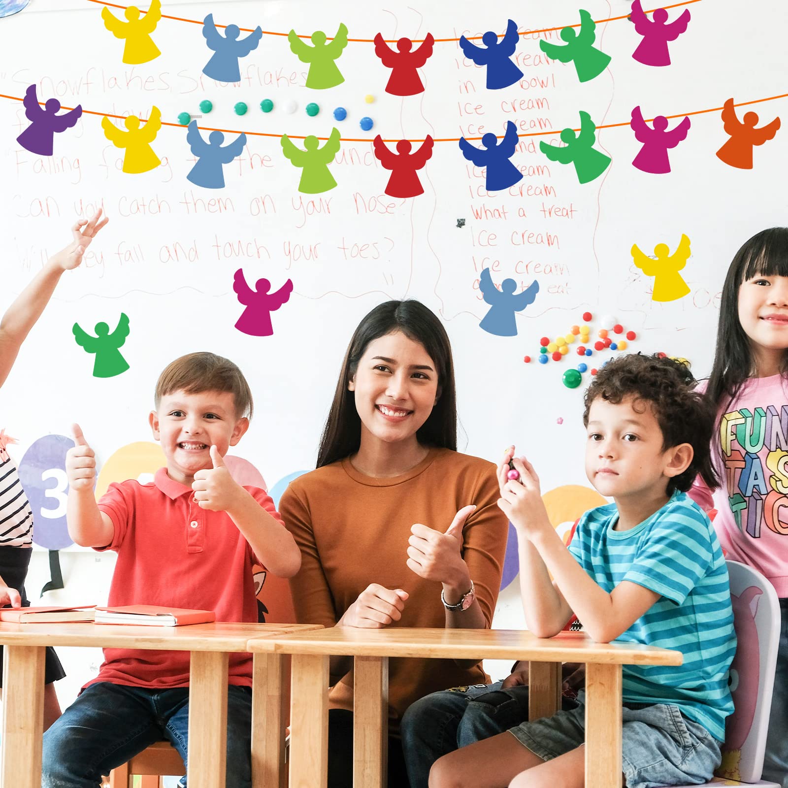 Snapklik.com : 108 Pcs Angel Cutout Paper Angel Cutouts Christmas Paper ...